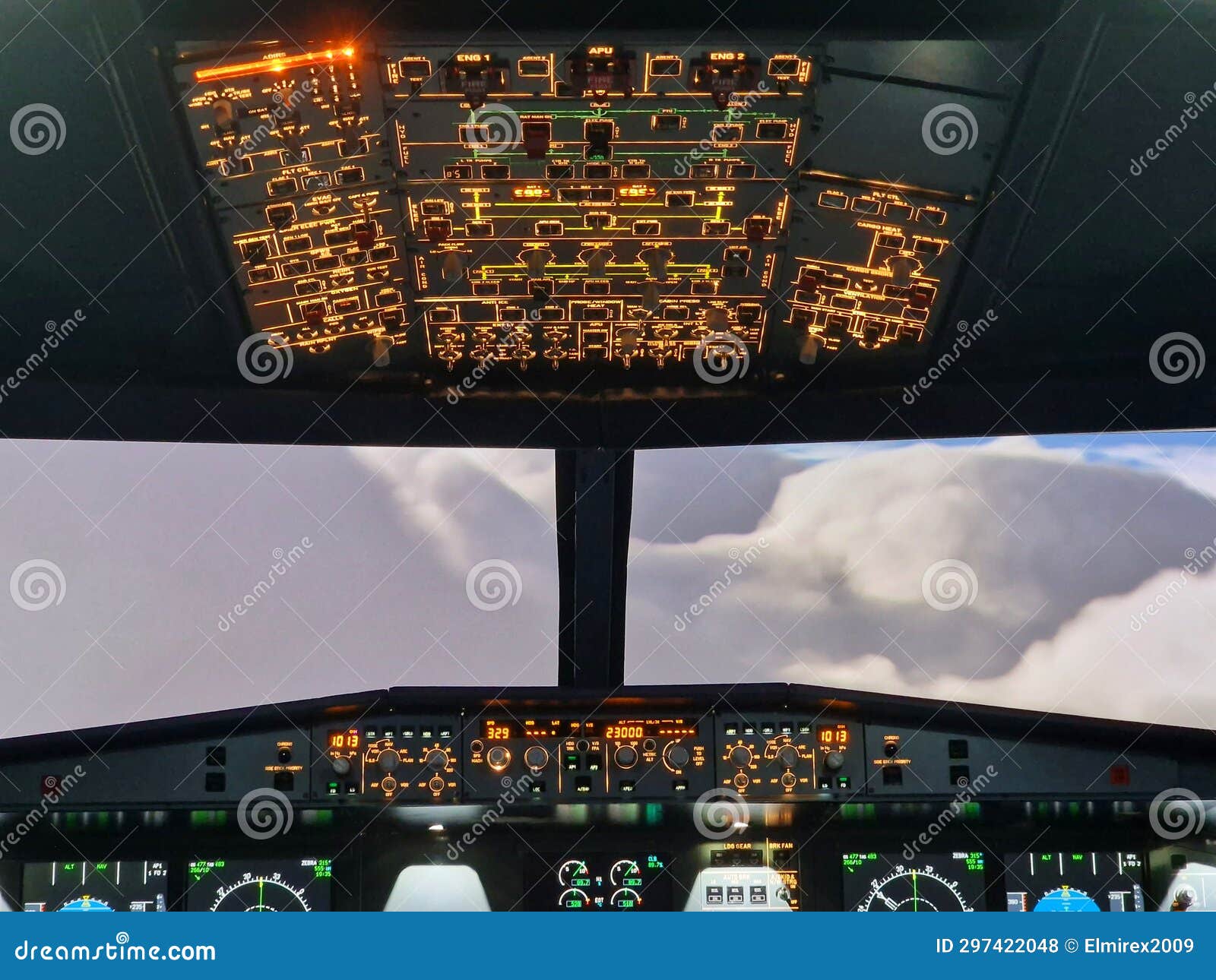 Real Flight Hydraulic Simulator for the Training of the Pilots Stock ...