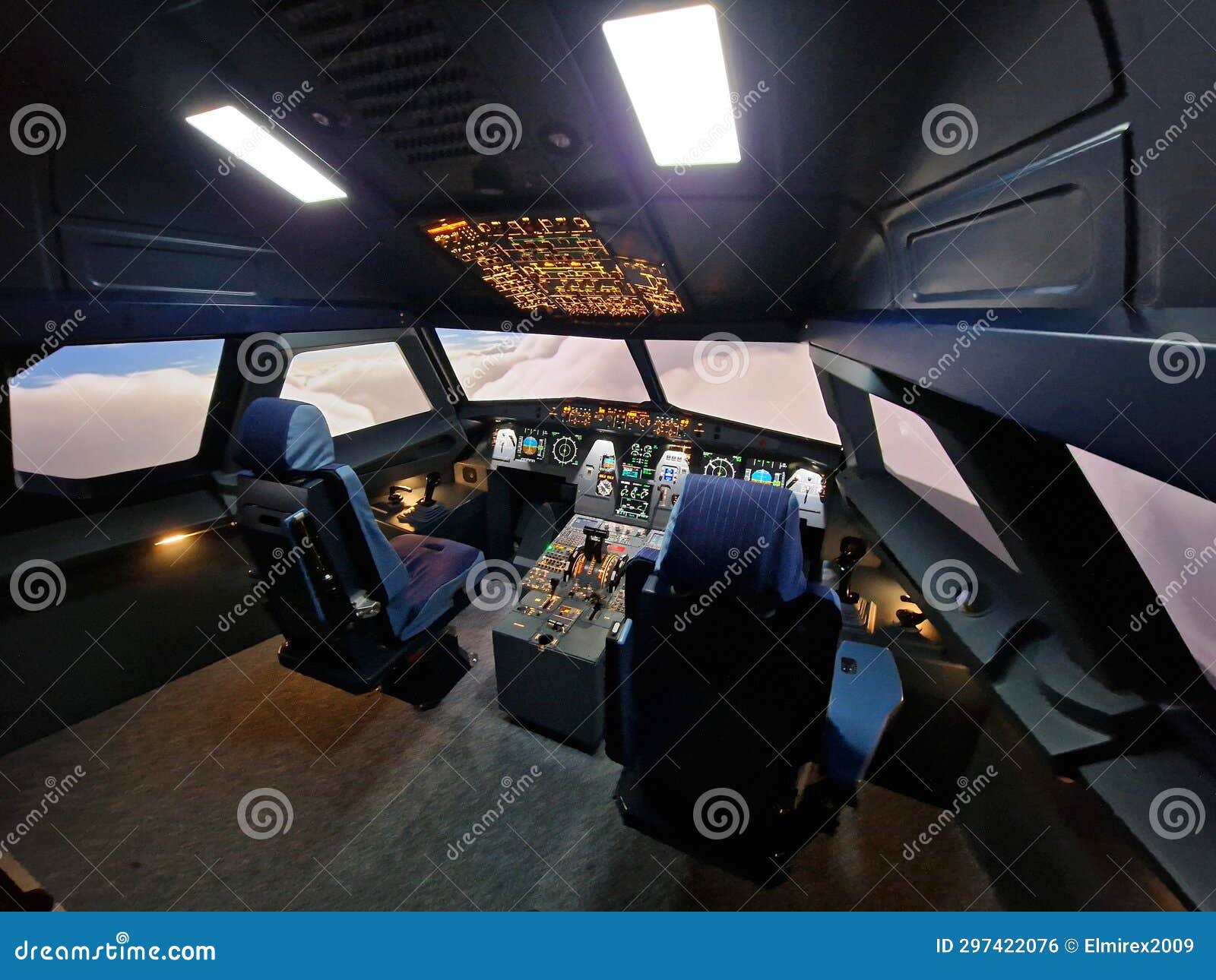 Real Flight Hydraulic Simulator for the Training of the Pilots Stock ...