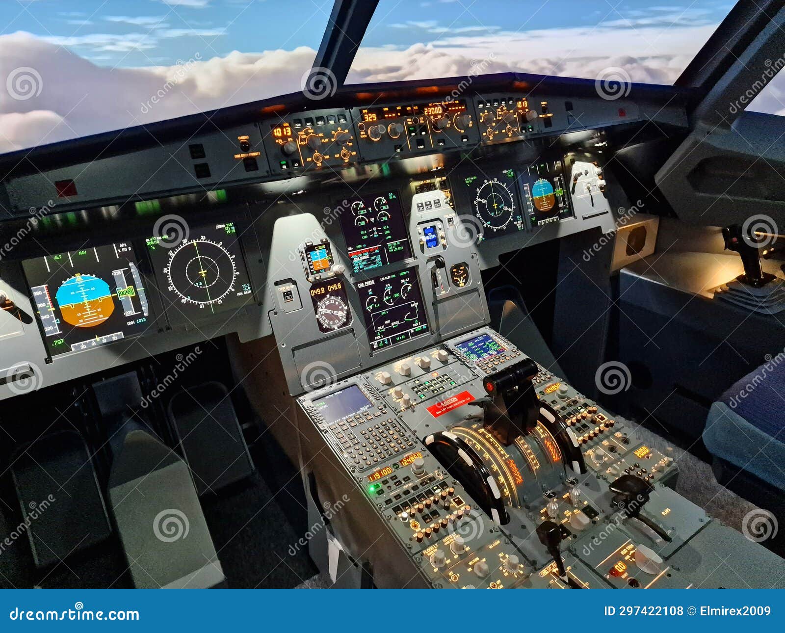 Real Flight Hydraulic Simulator for the Training of the Pilots Stock ...