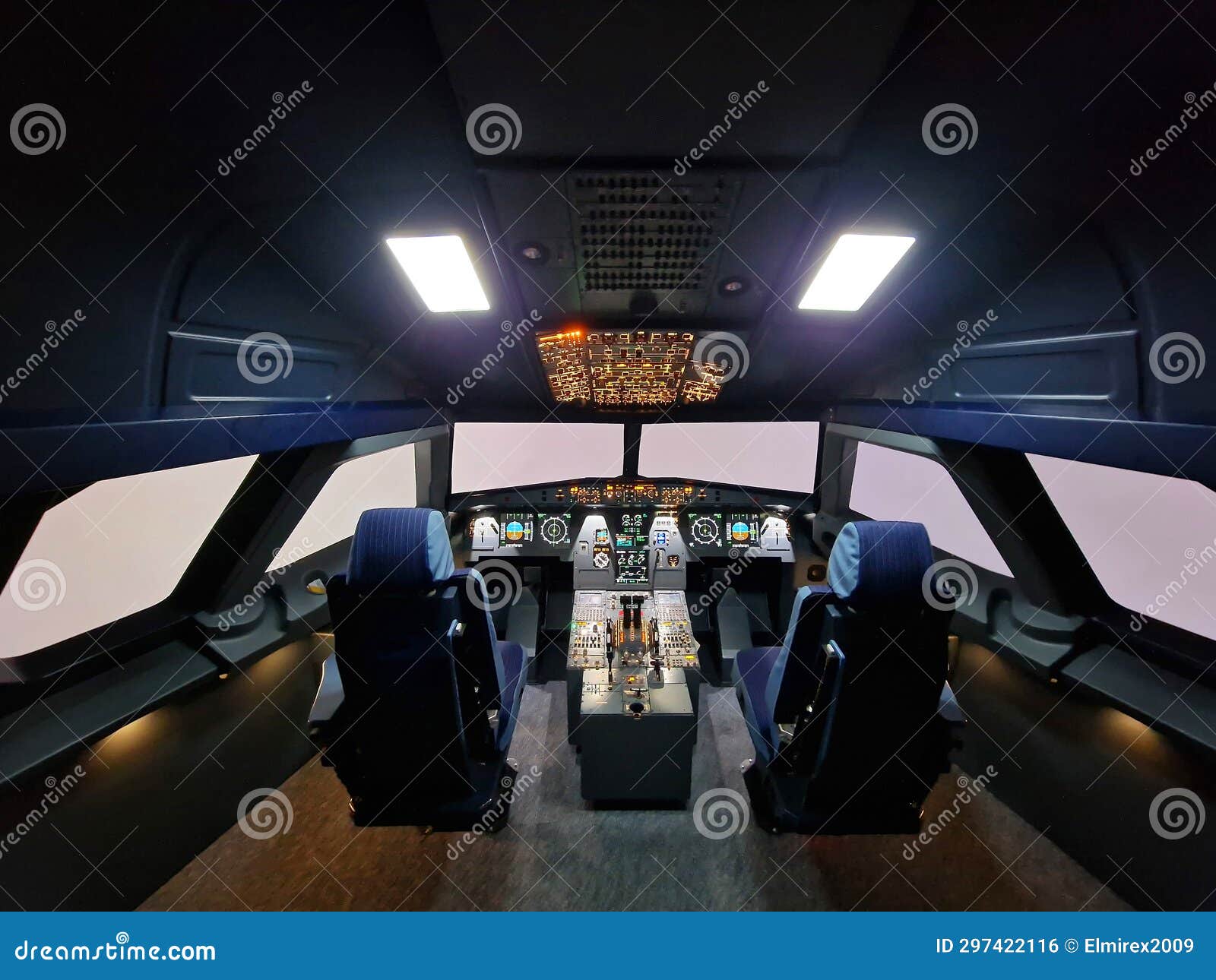 Real Flight Hydraulic Simulator for the Training of the Pilots Stock ...