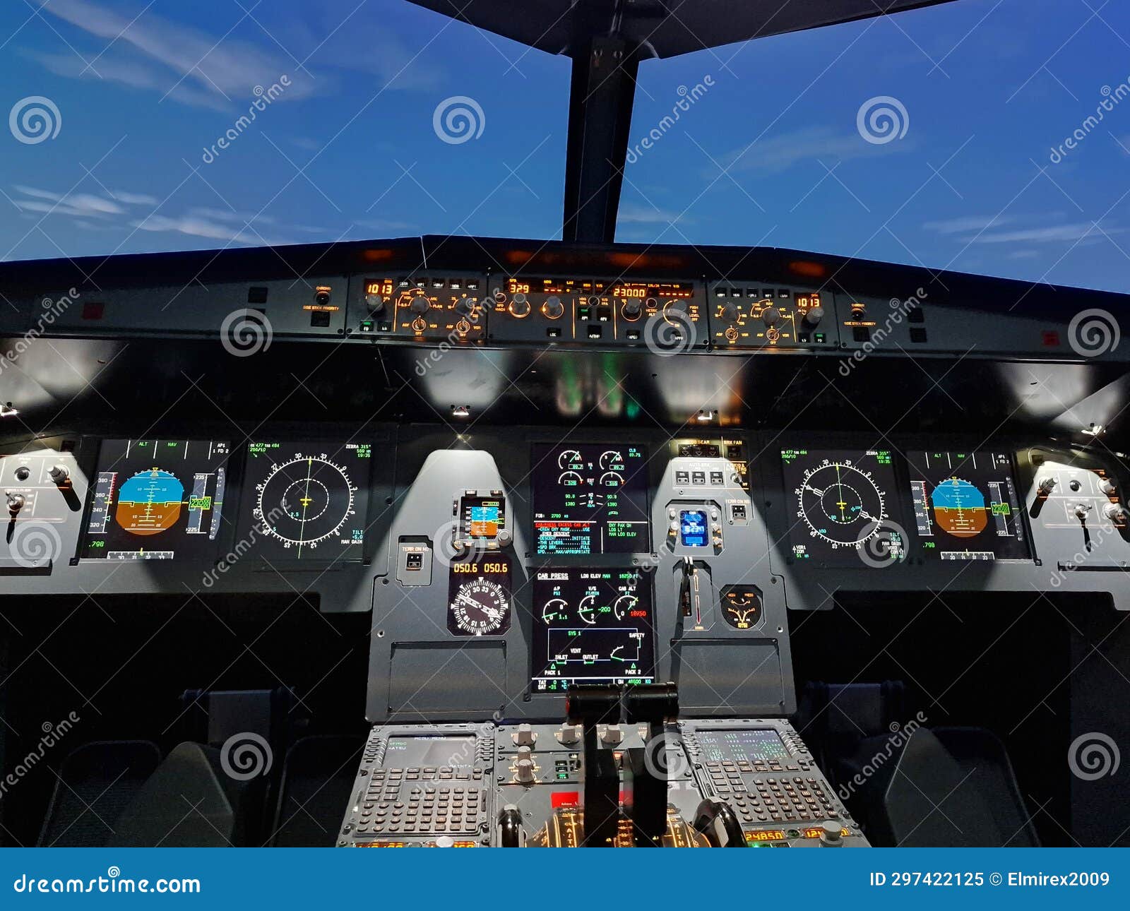 Real Flight Hydraulic Simulator for the Training of the Pilots Stock ...