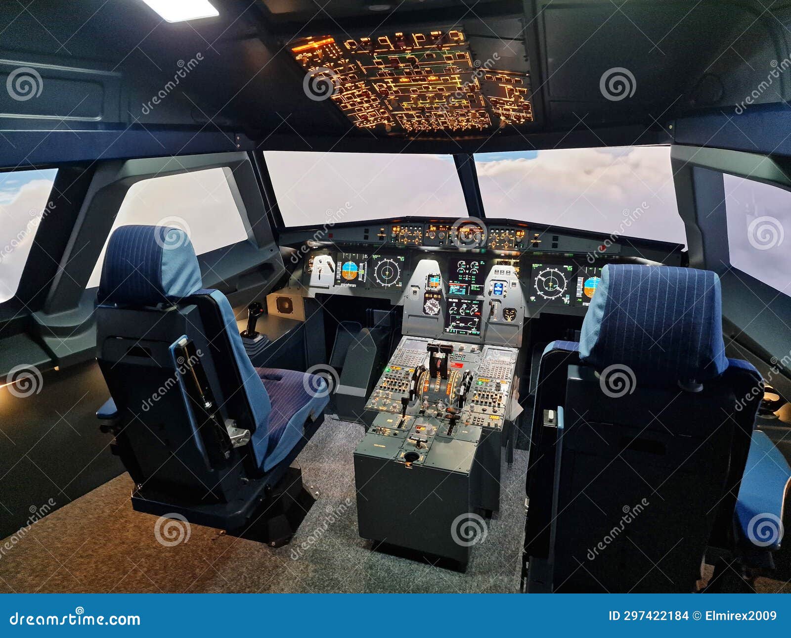 Real Flight Hydraulic Simulator for the Training of the Pilots Stock ...