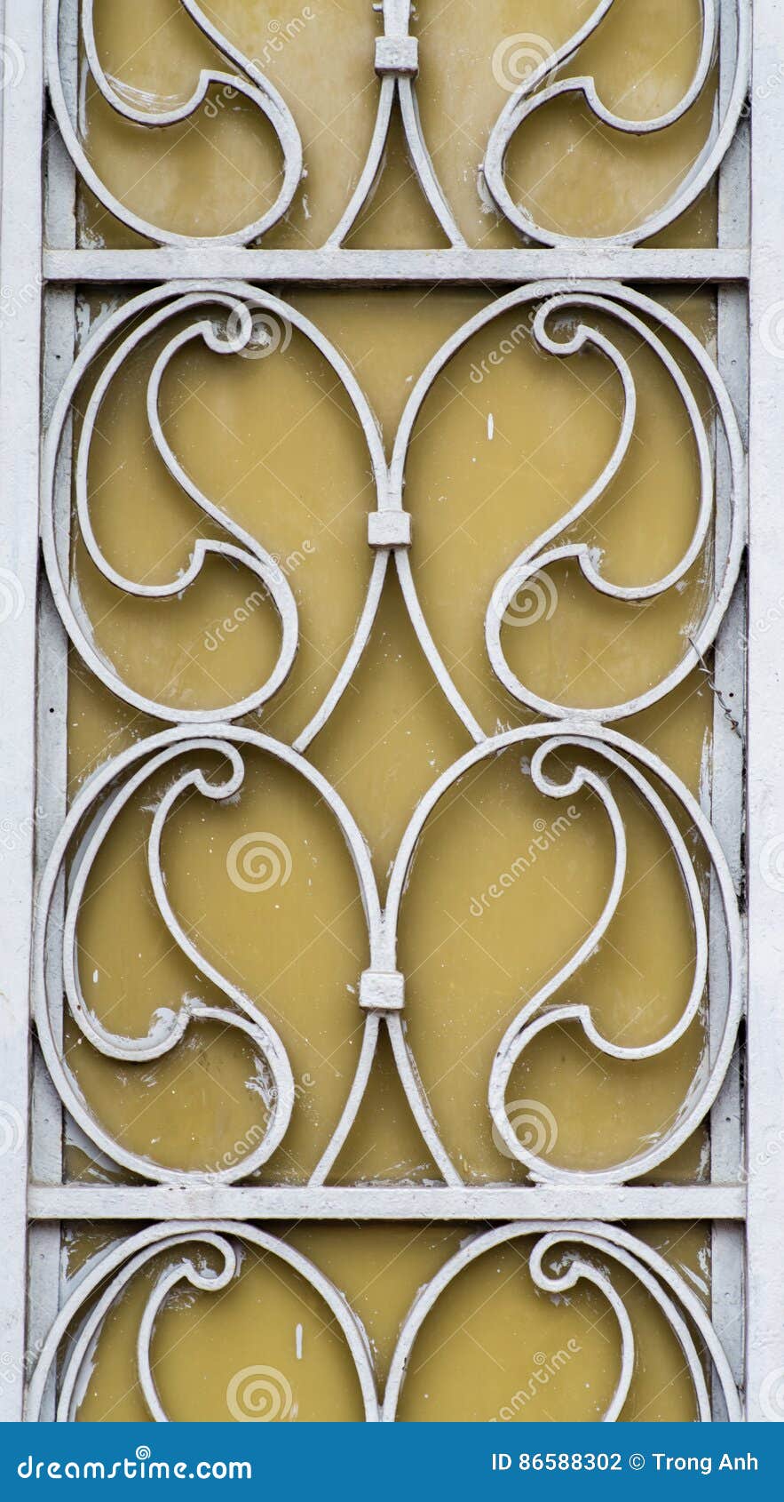 The Real Flowers Iron Gates on Stree Stock Photo - Image of railing ...