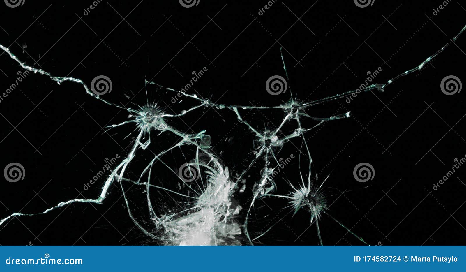 Real Frost on a Window Black Background. Stock Illustration ...