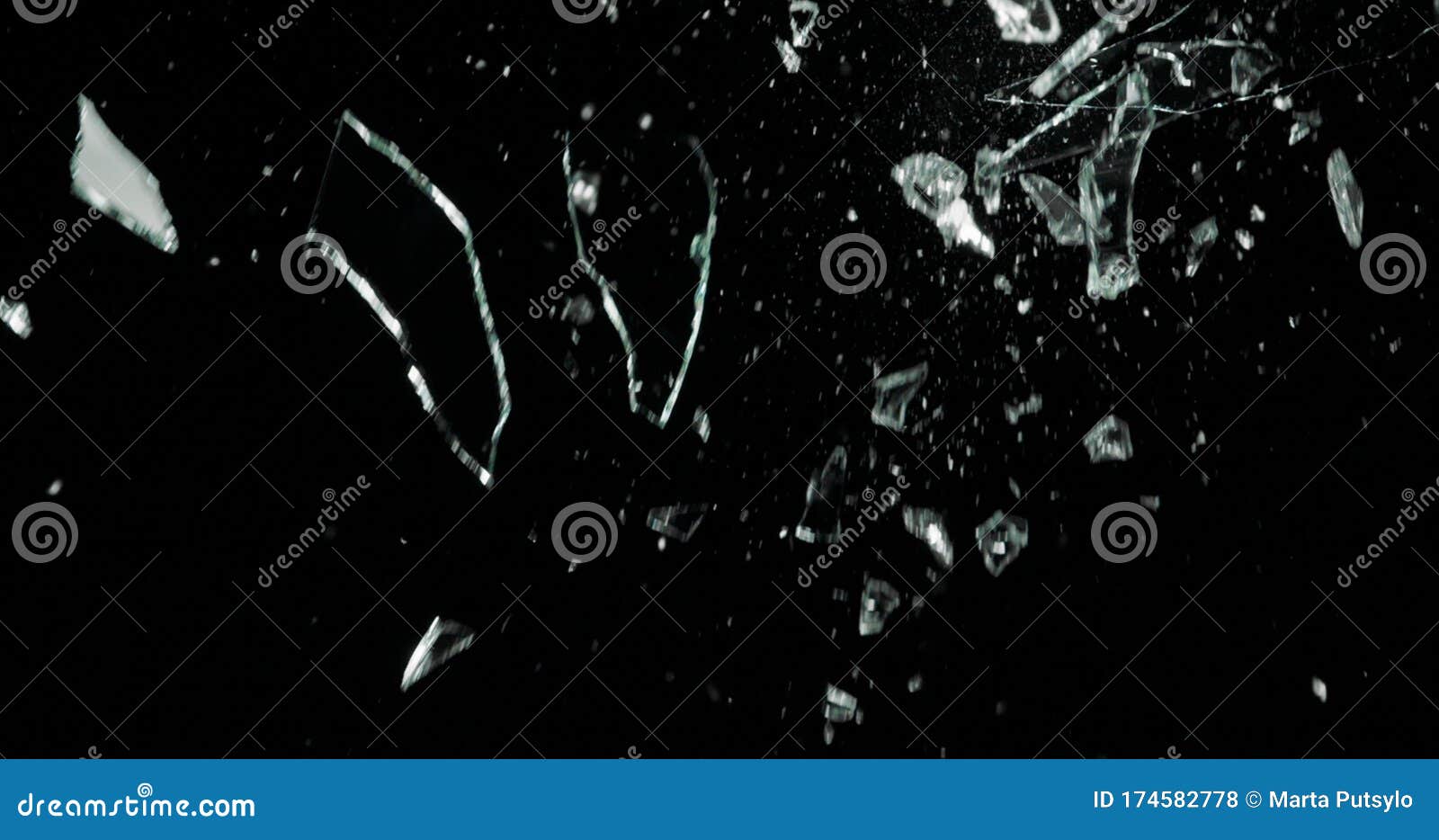Real Frost on a Window Black Background. Stock Illustration ...