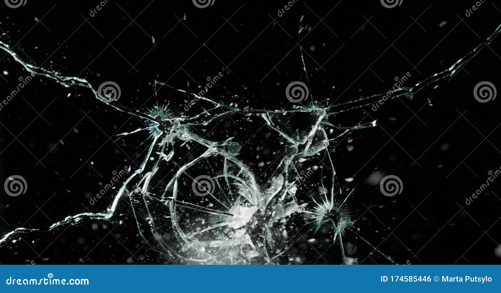 Real Frost on a Window Black Background. Stock Illustration ...