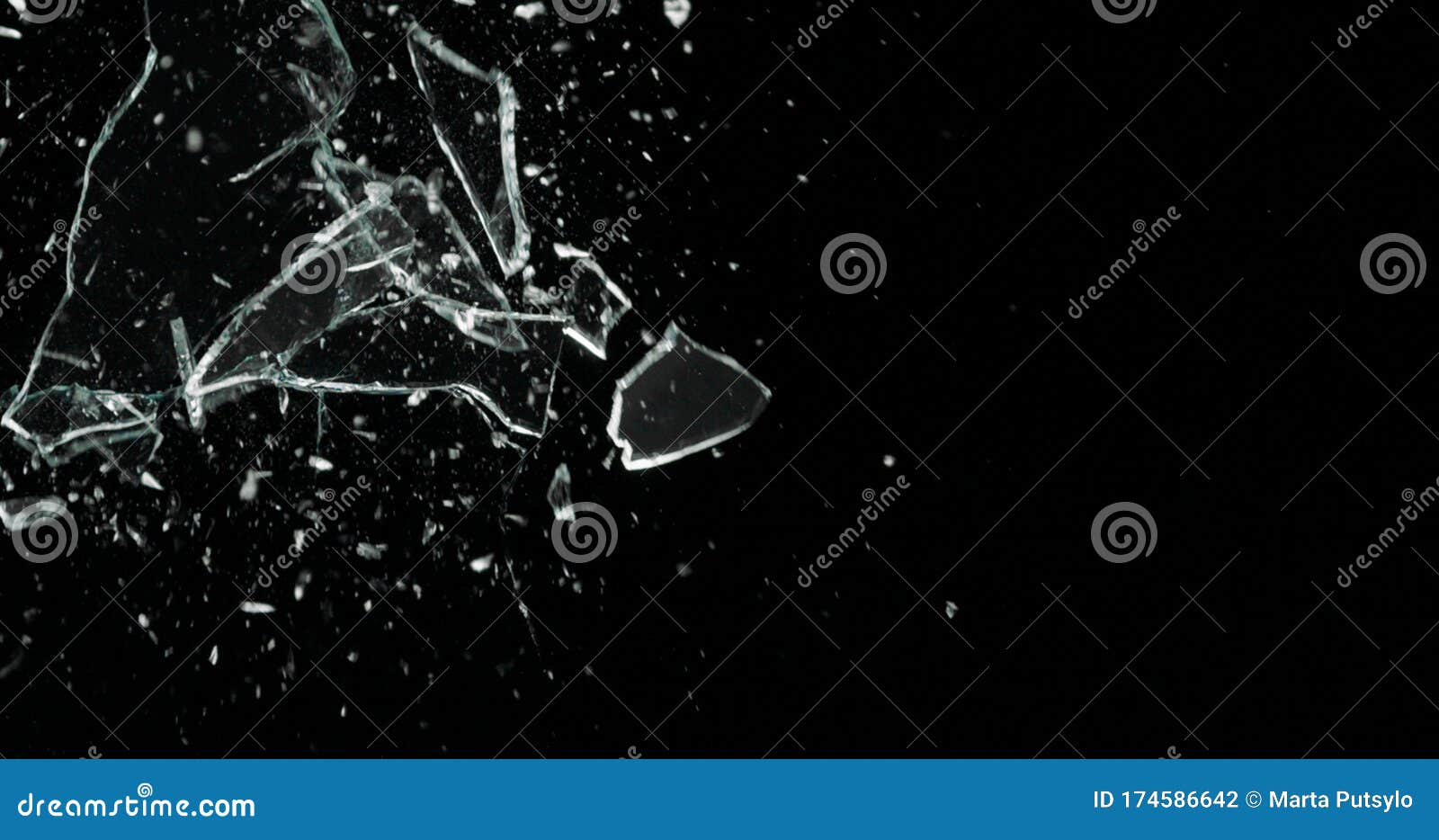 Real Frost on a Window Black Background. Stock Illustration ...