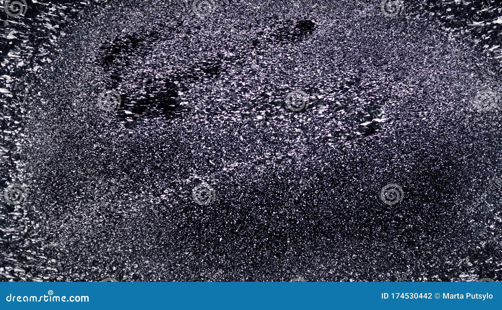 Real Frost on a Window Black Background. Stock Footage - Video of ...