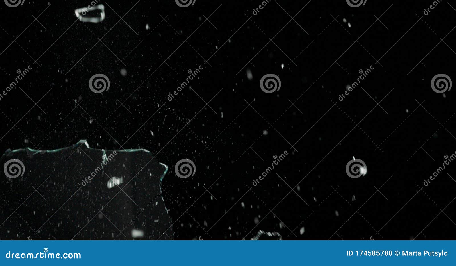 Real Frost on a Window Black Background. Stock Illustration ...