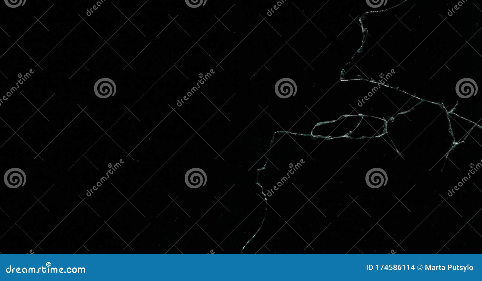 Real Frost on a Window Black Background. Stock Illustration ...