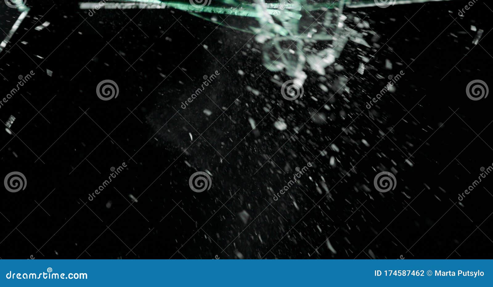 Real Frost on a Window Black Background. Stock Illustration ...