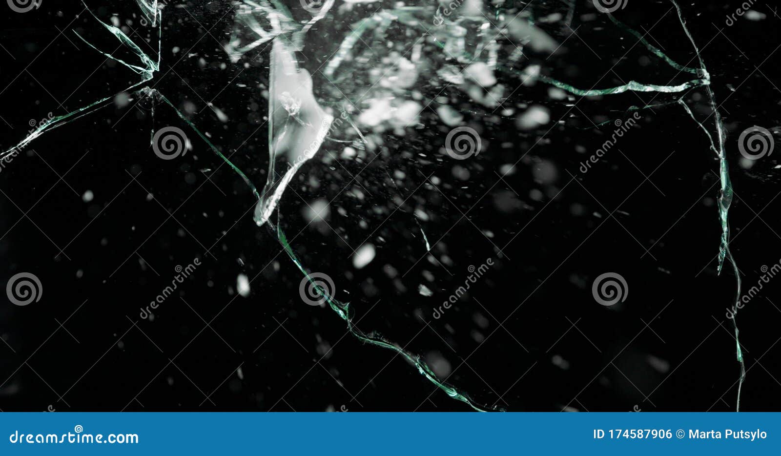 Real Frost on a Window Black Background. Stock Illustration ...