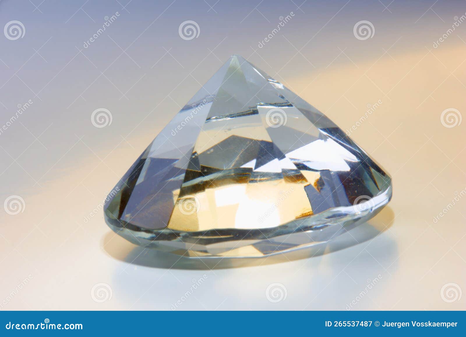 Real Glas Objects with Shadows Formed As Diamond on White Table Stock ...