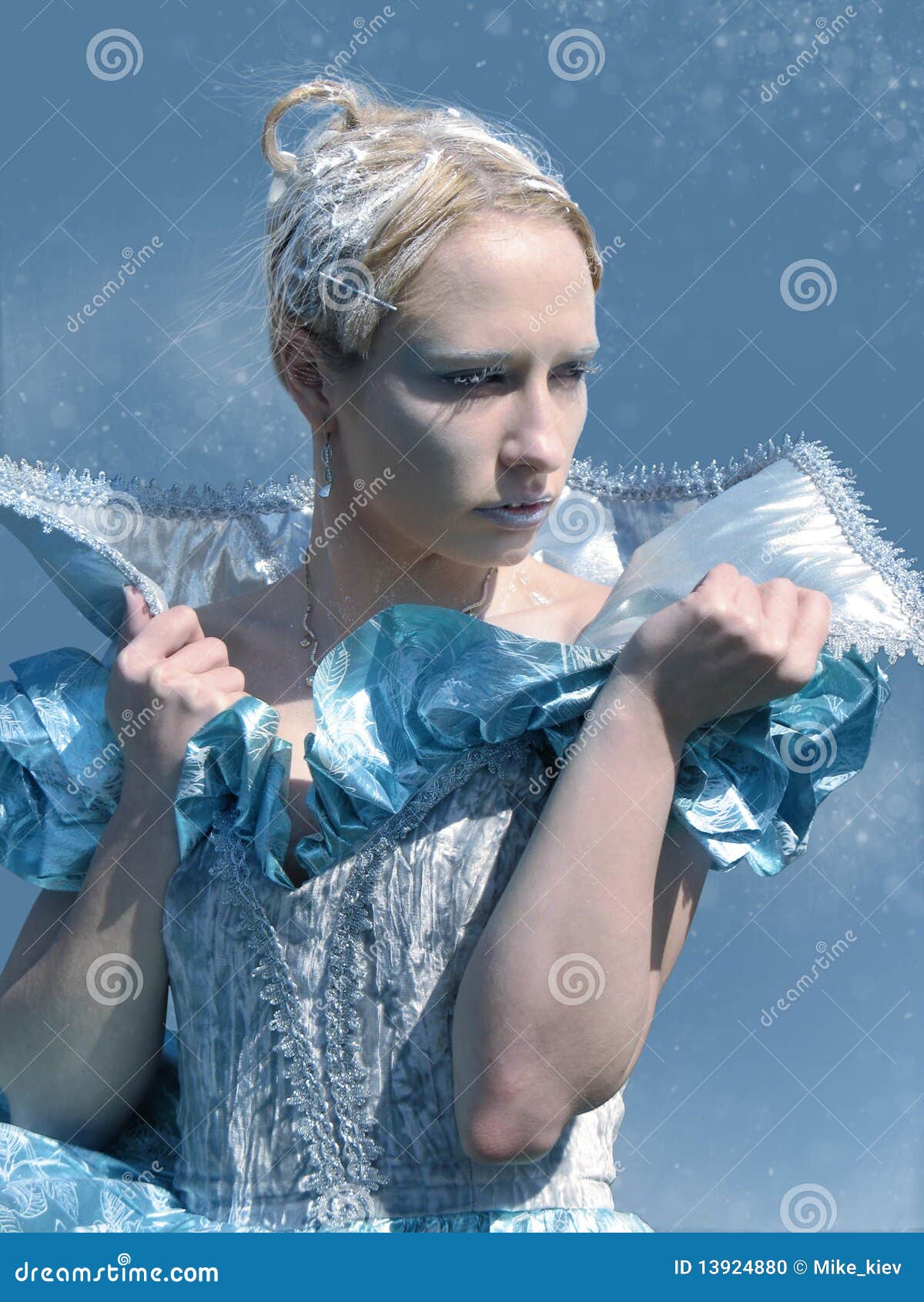 Real ice queen stock photo. Image of human, strong, costume - 13924880