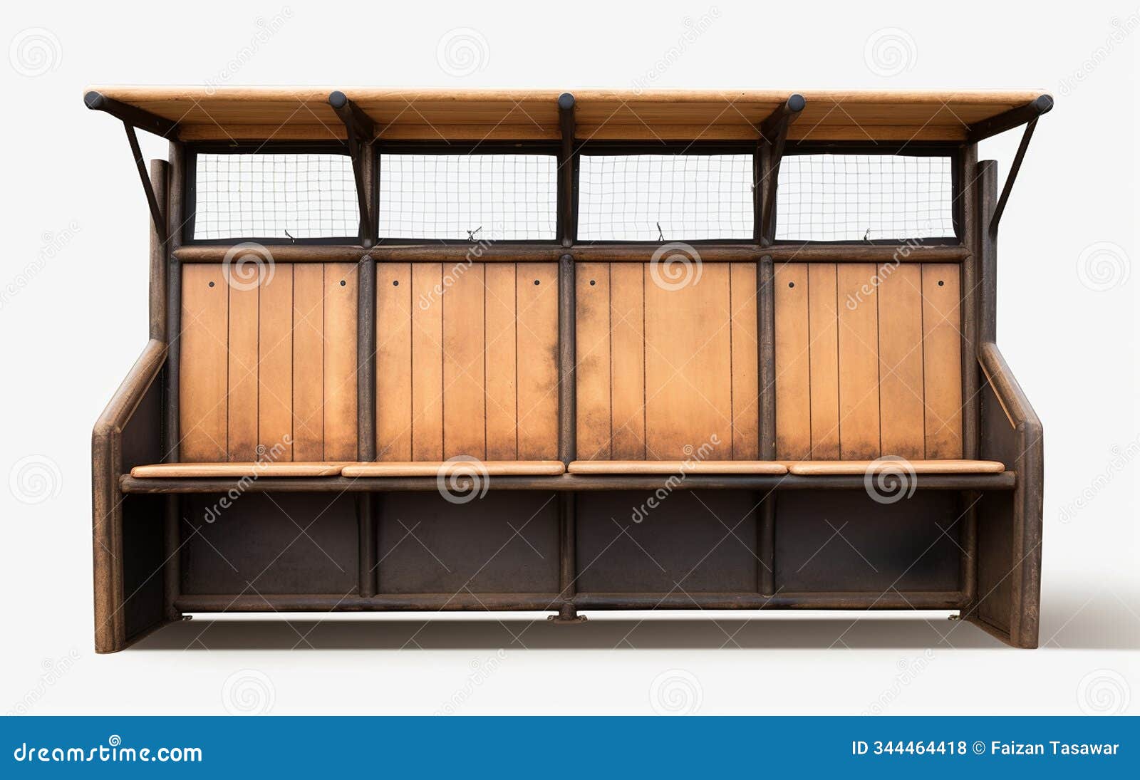 Baseball Dugout, Watercolor Clipart Illustration With Isolated ...