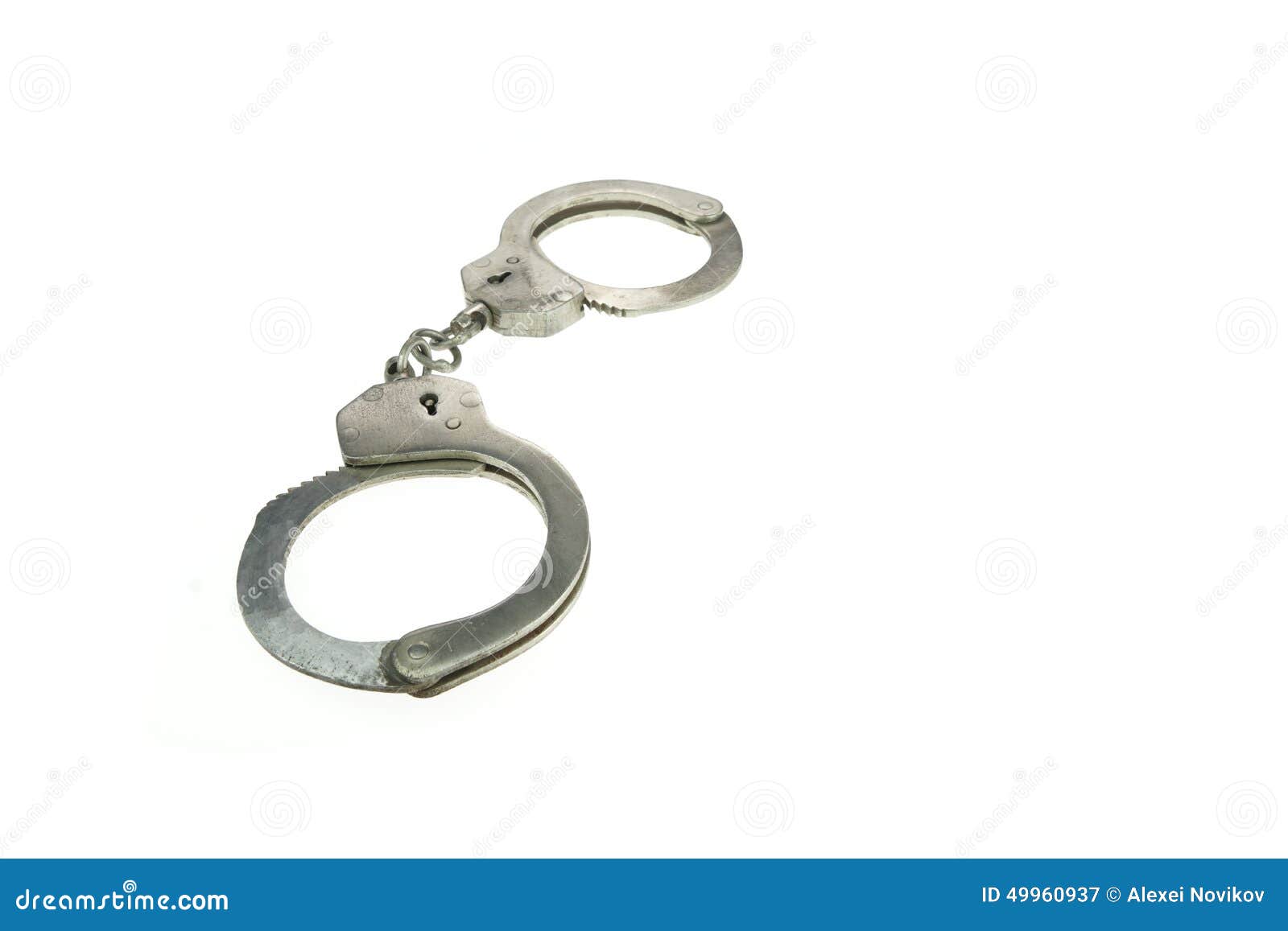 Real Iron Handcuffs stock image. Image of hand, investigator - 49960937