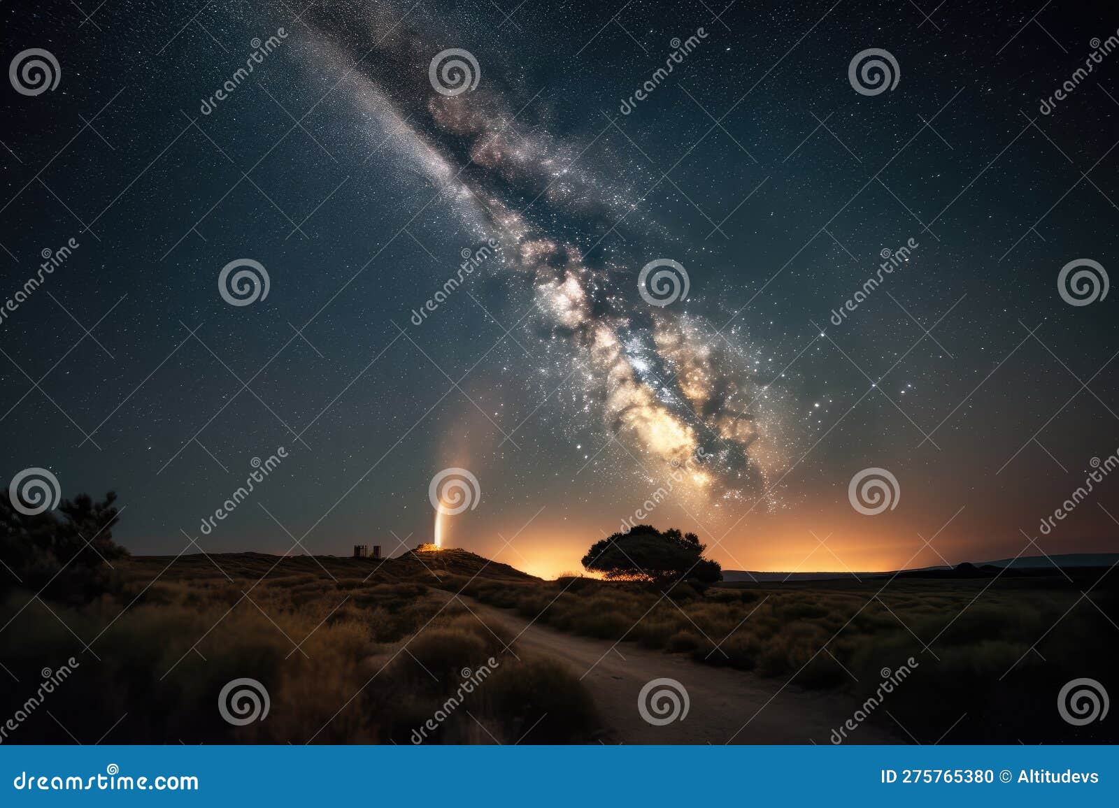 Real-life Rocket Launch with Flames and Smoke Visible from the Launch ...
