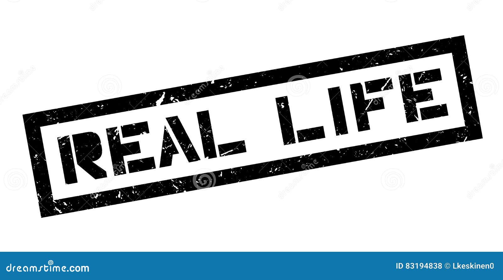 Real Life rubber stamp stock illustration. Illustration of legitimacy ...