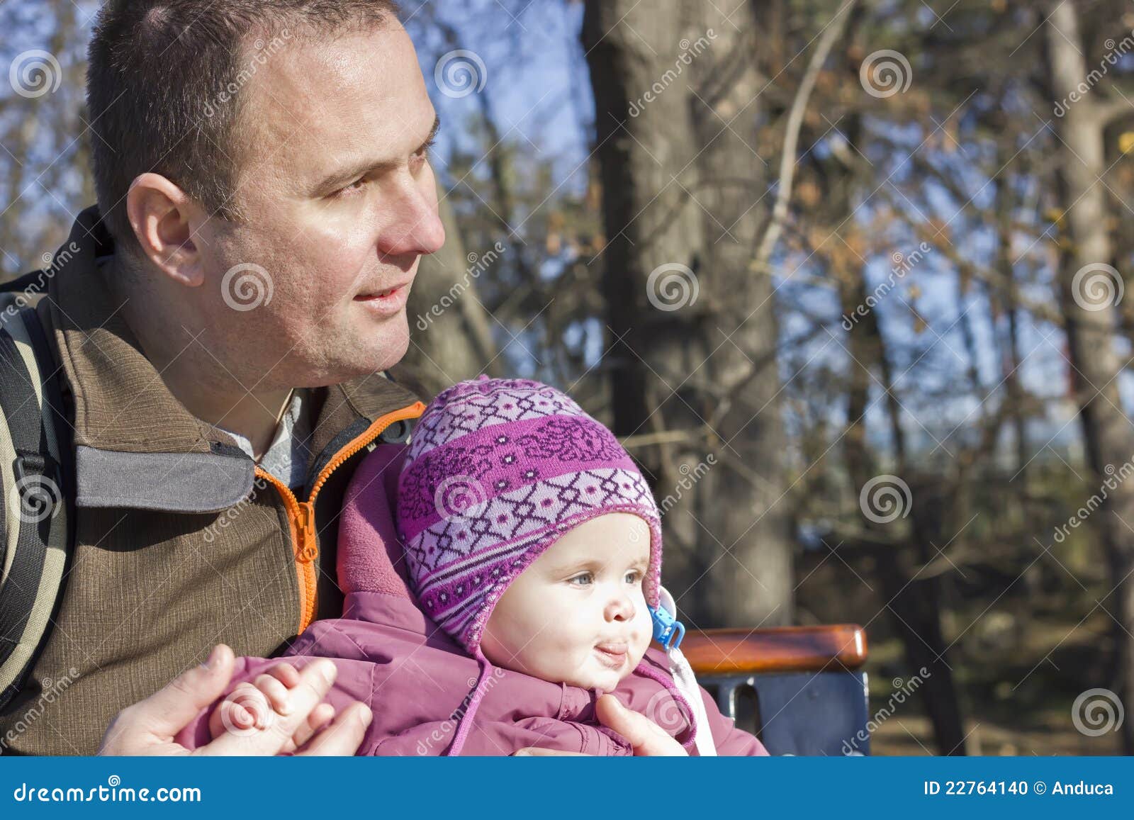 Real Life Series - Father and Baby in Park Stock Photo - Image of carry ...