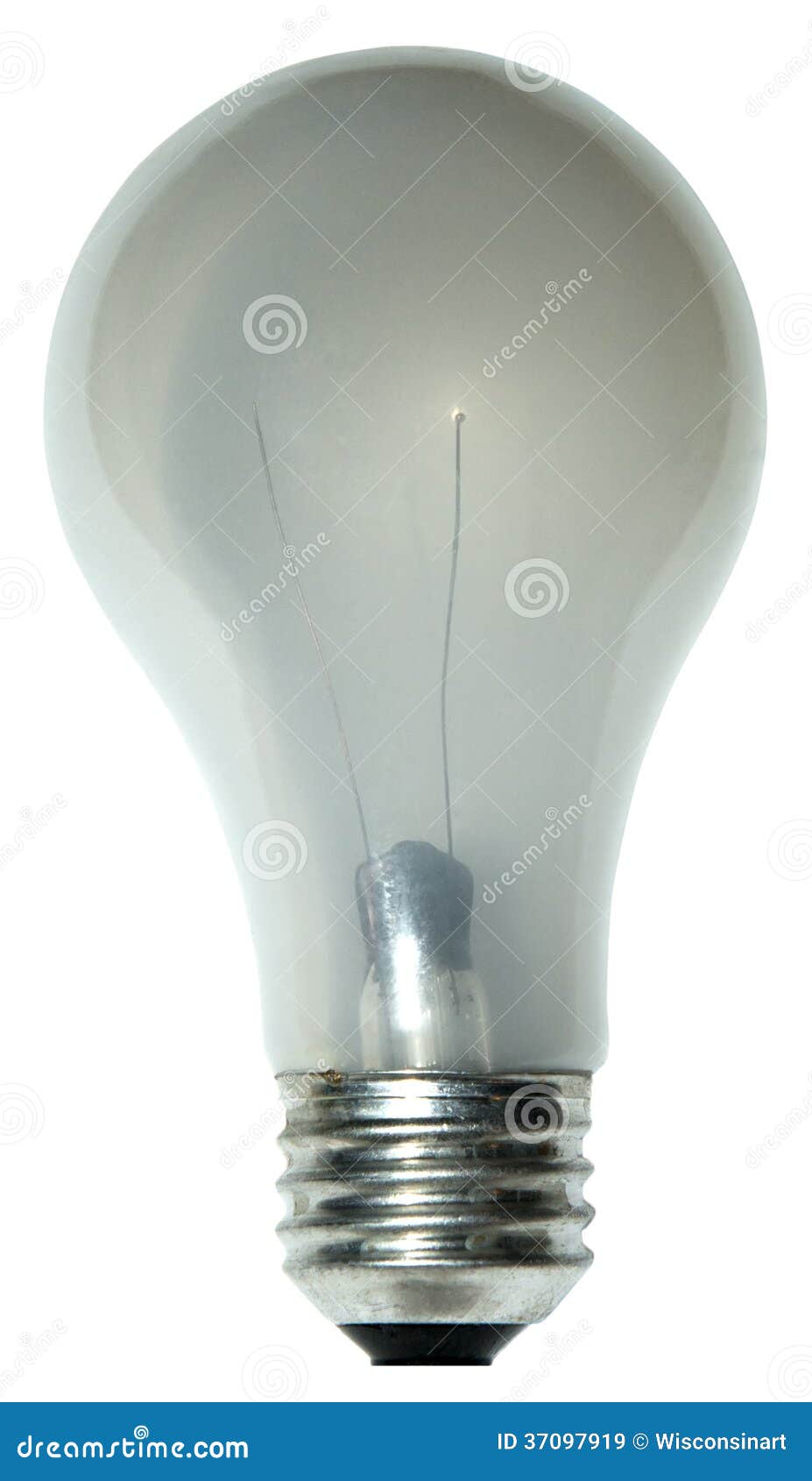 REAL Light Bulb Isolated stock image. Image of isolated - 37097919