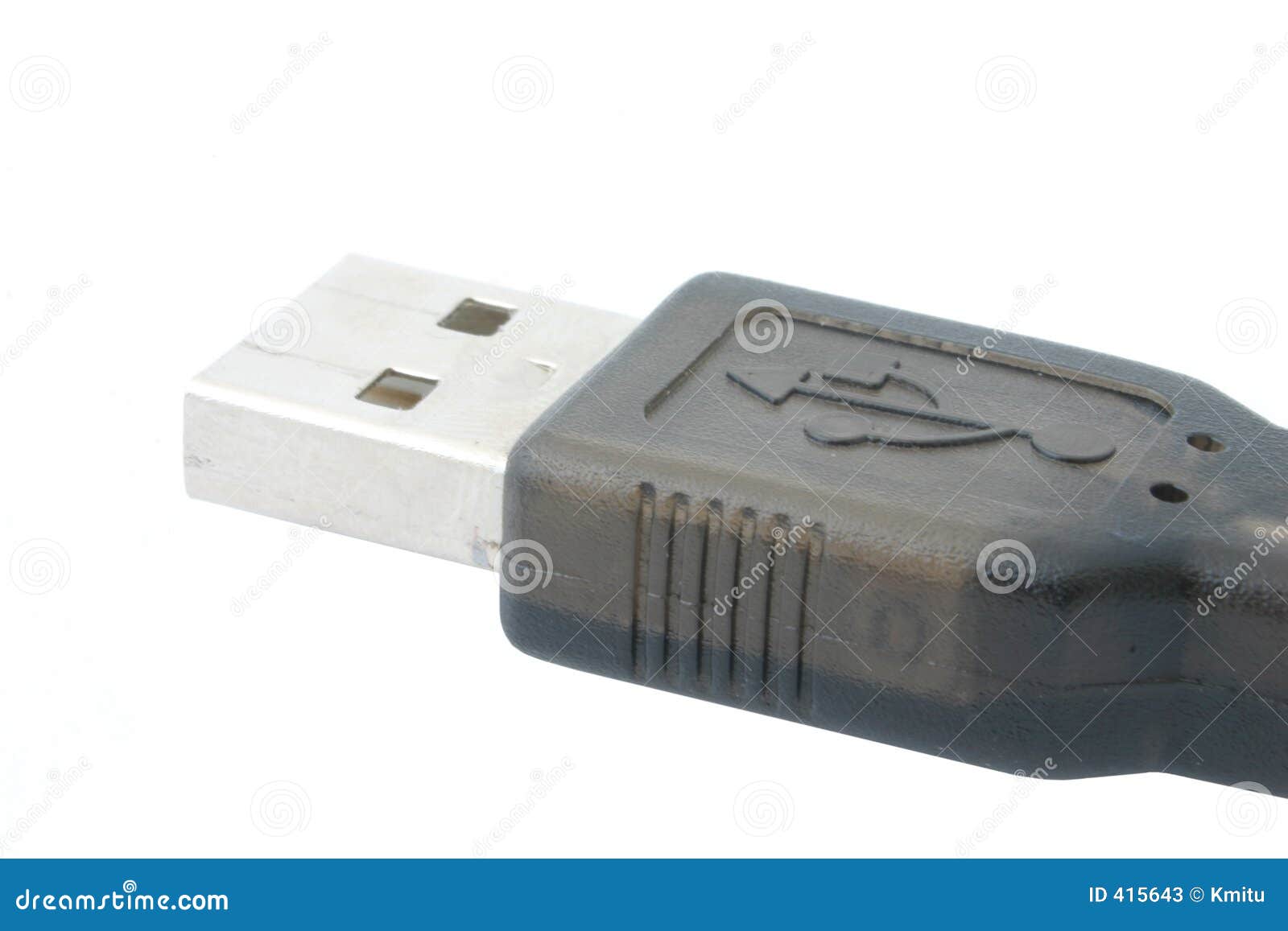 Real macro of USB plug stock image. Image of background - 415643