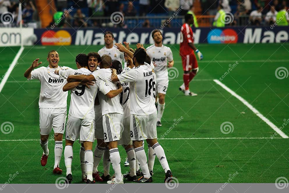 Real Madrid Celebration editorial image. Image of marseille - 11161950