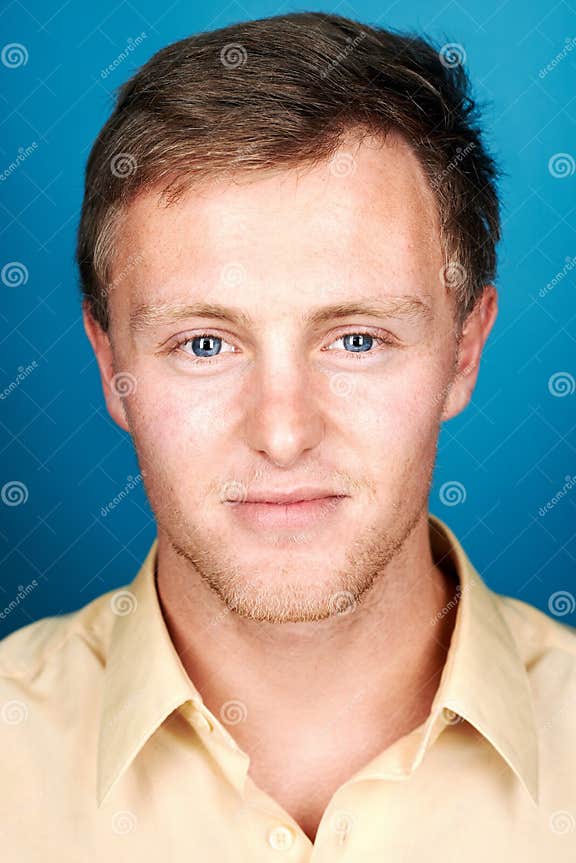 Real man face stock image. Image of handsome, serious - 33713265