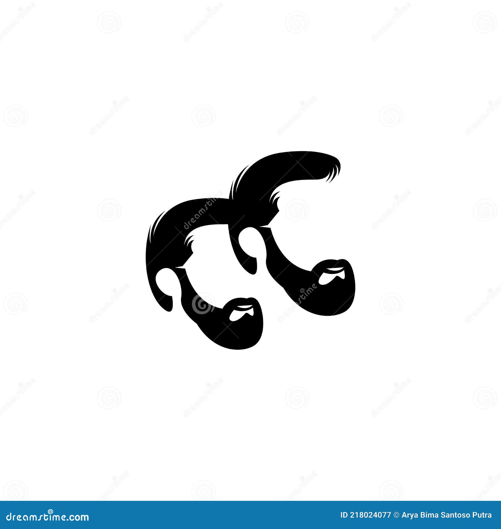 Real Man Masculine Beard Symbol Vector Logo Stock Image - Image of icon ...