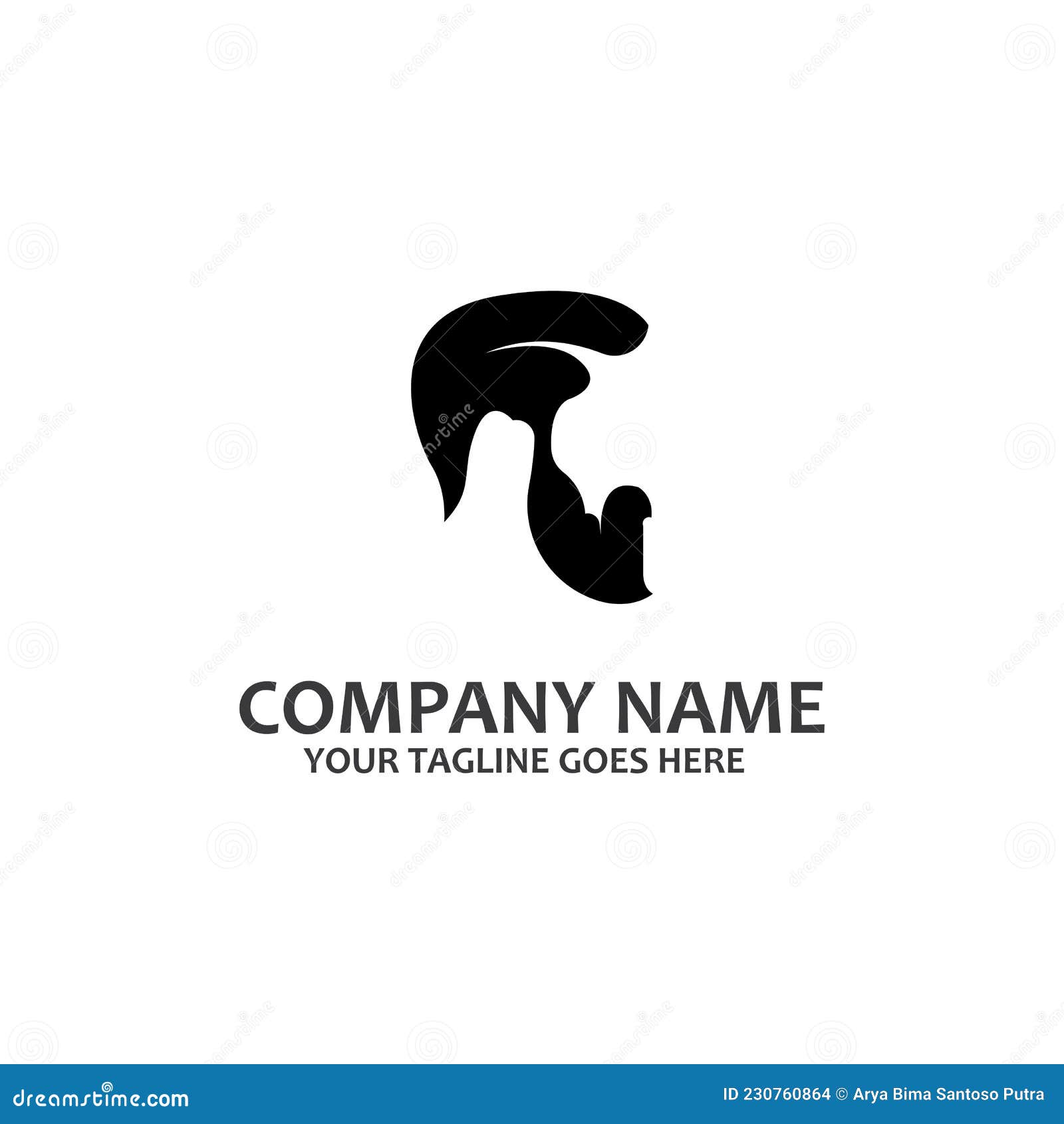 Real Man Masculine Beard Symbol Vector Logo Stock Illustration ...