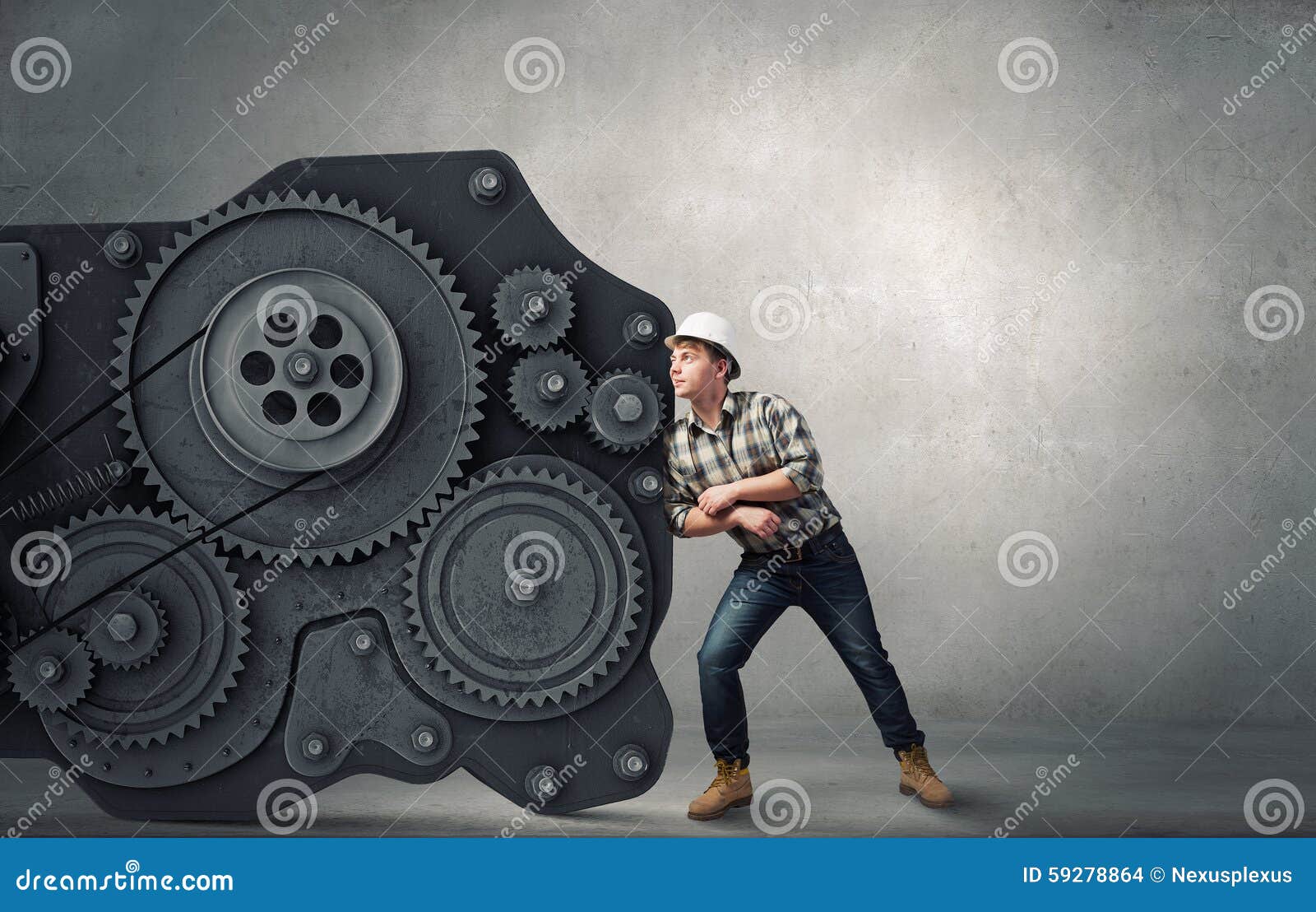 Real man work stock photo. Image of engineer, power, machinery - 59278864