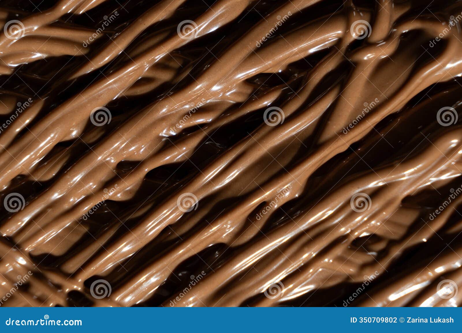 Real Melted Milk Chocolate Top View, Chocolate Texture. Stock Photo ...