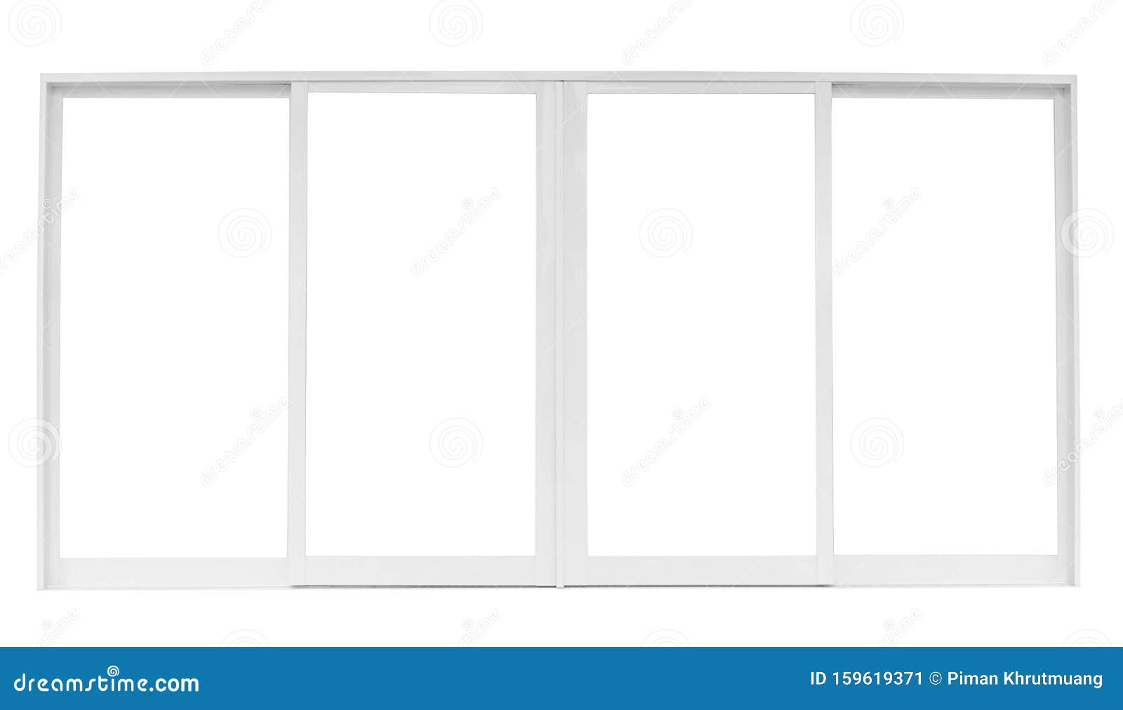Real Modern House Window Frame Isolated on White Stock Image - Image of ...