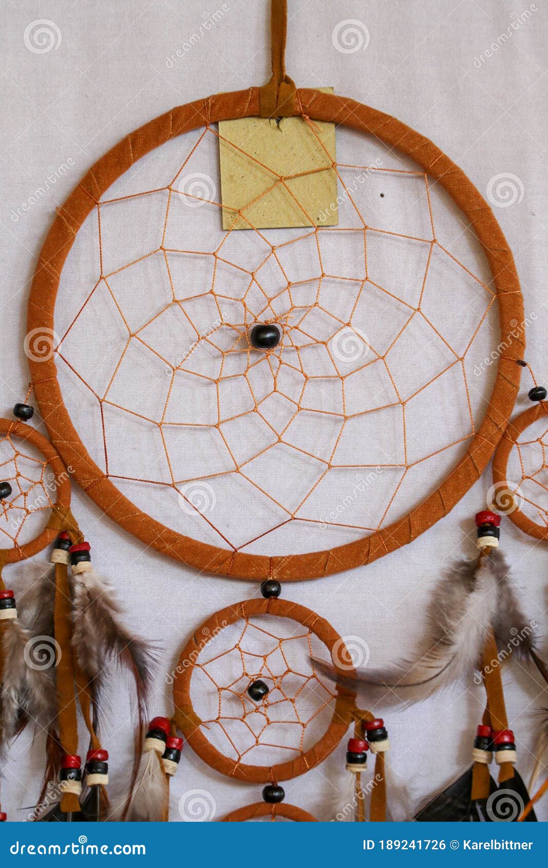 Real Native Dream Catcher on Pure White Background Stock Photo - Image ...