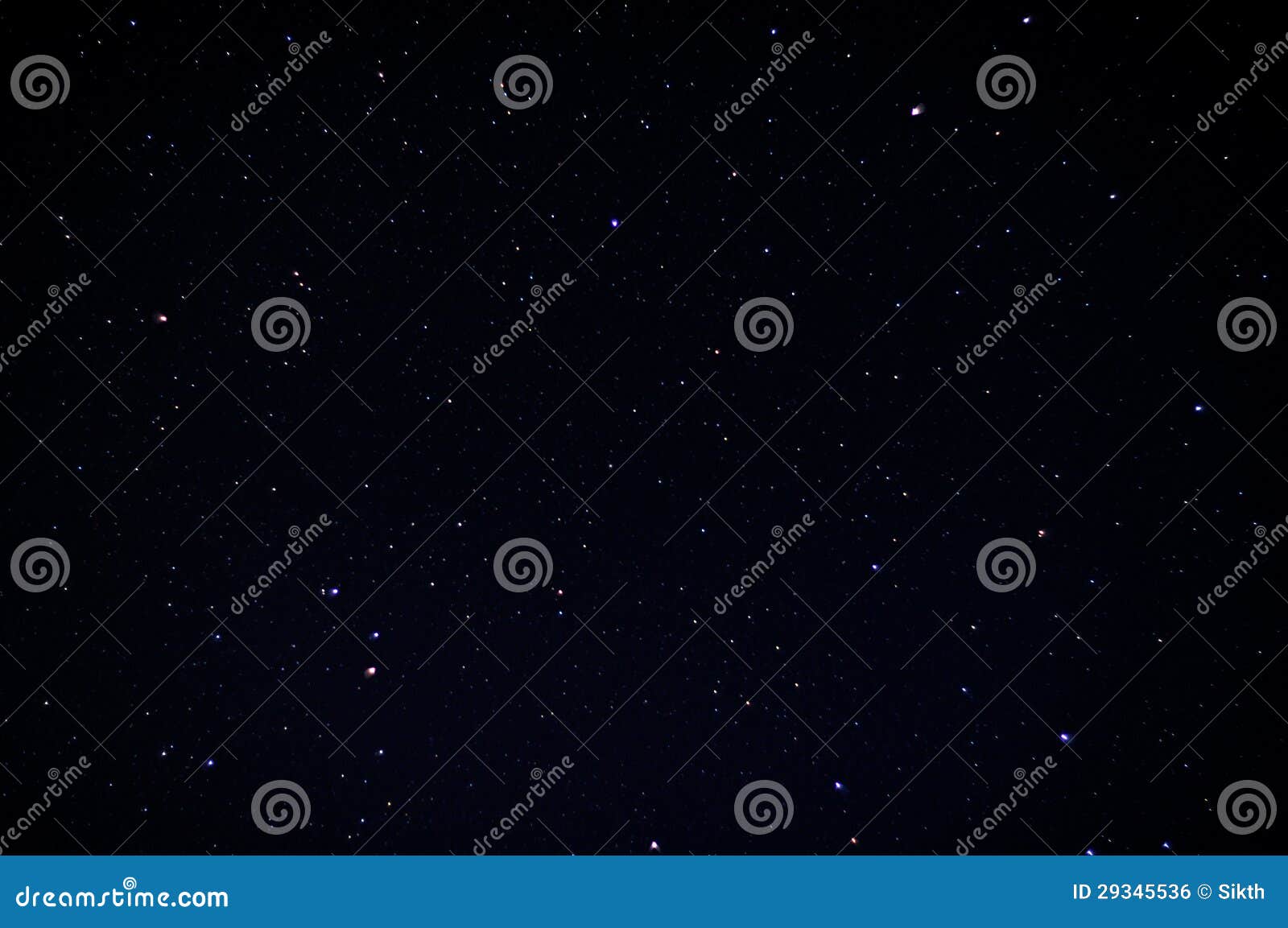 Real Night Sky with Stars stock photo. Image of glow - 29345536