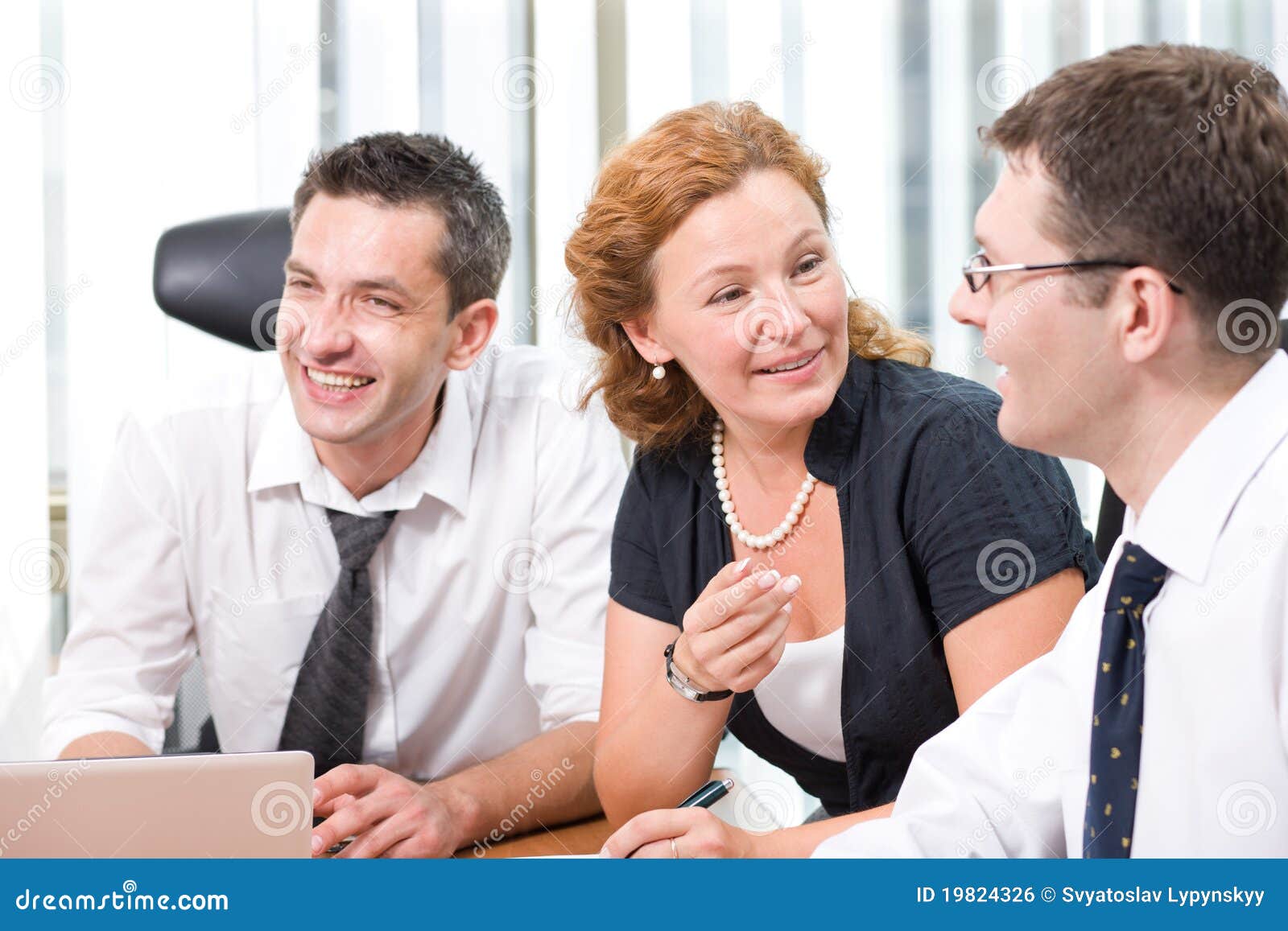 Real Office Worker on Meeting Stock Photo - Image of businesswomen ...