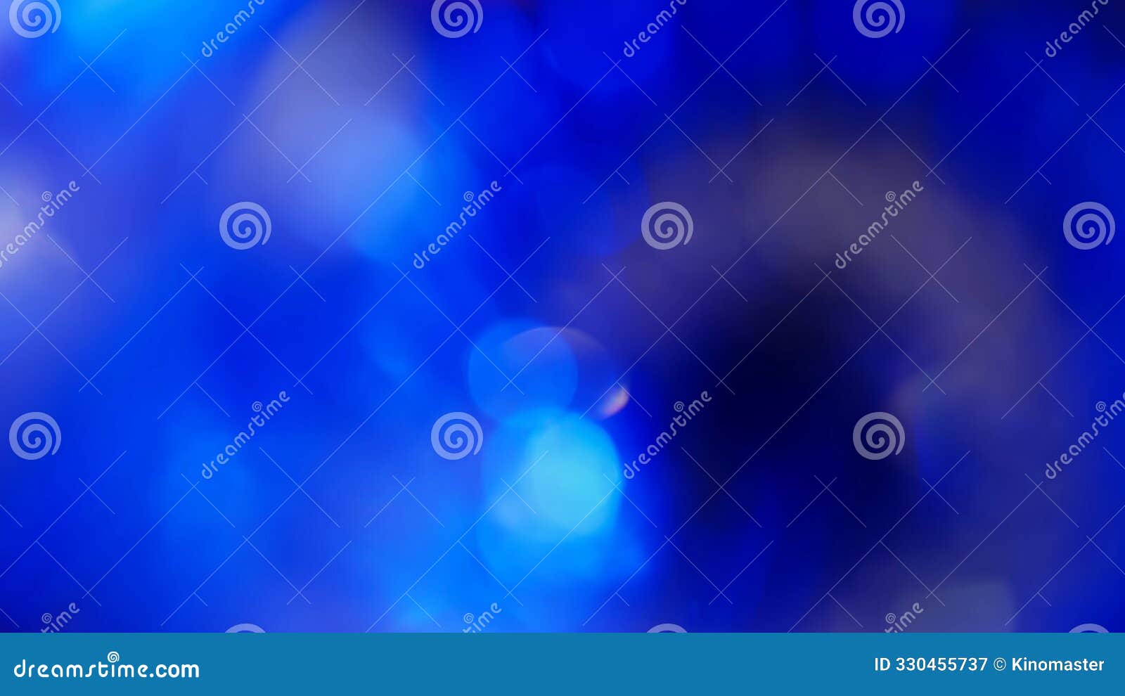 Real Optical Blue Bokeh on Black Background Stock Illustration ...