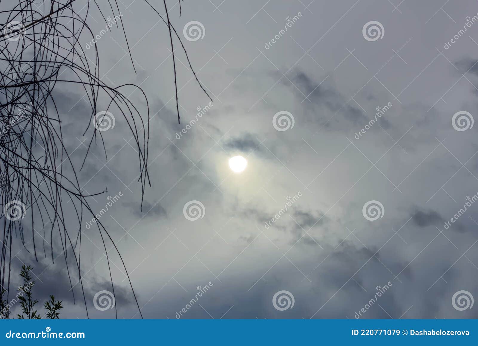 Real Pale Sun through Clouds Stock Image - Image of sunlight, heaven ...