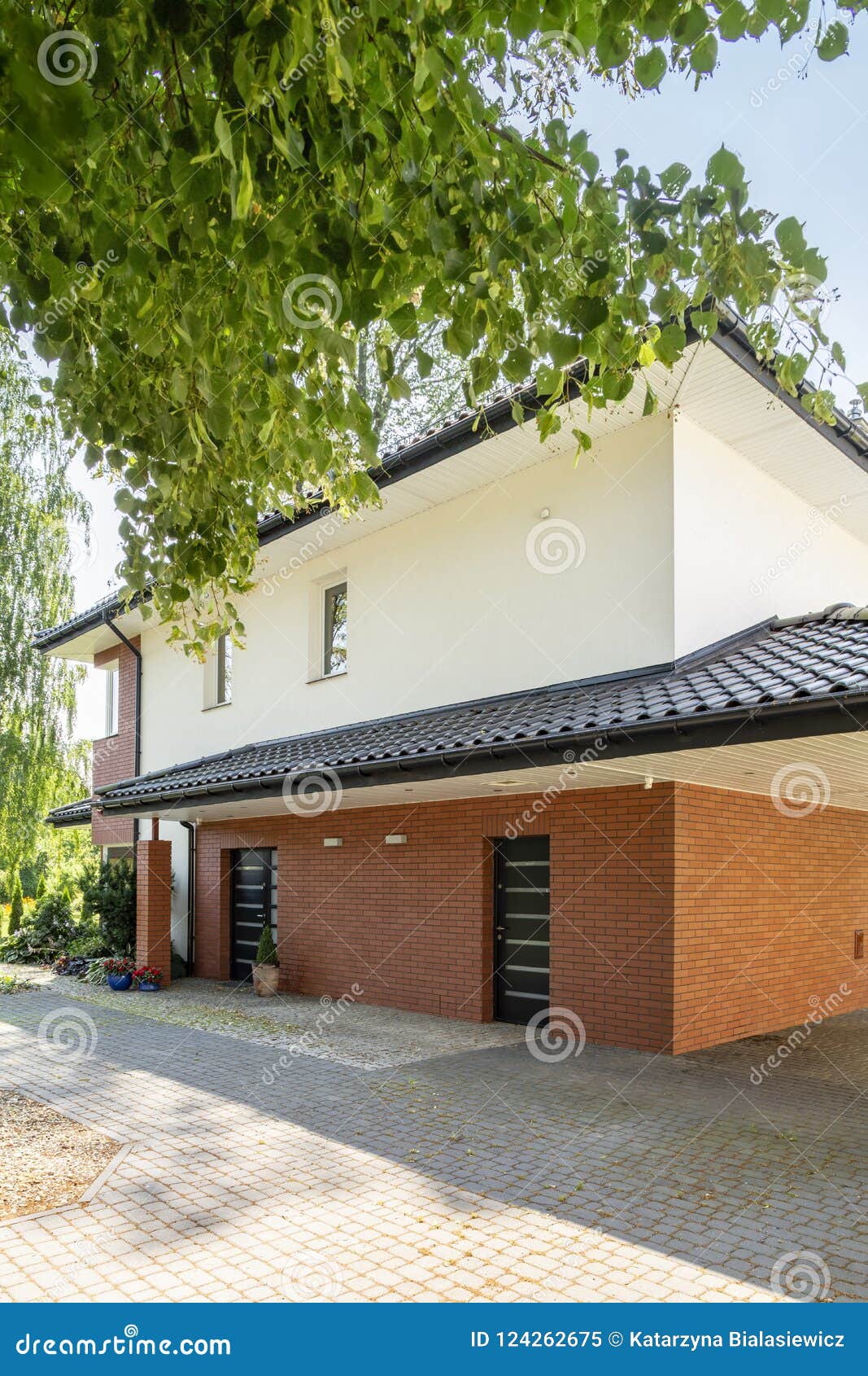 Photo Of Modern Passive House Energy Efficiency Facade Wall With Window ...