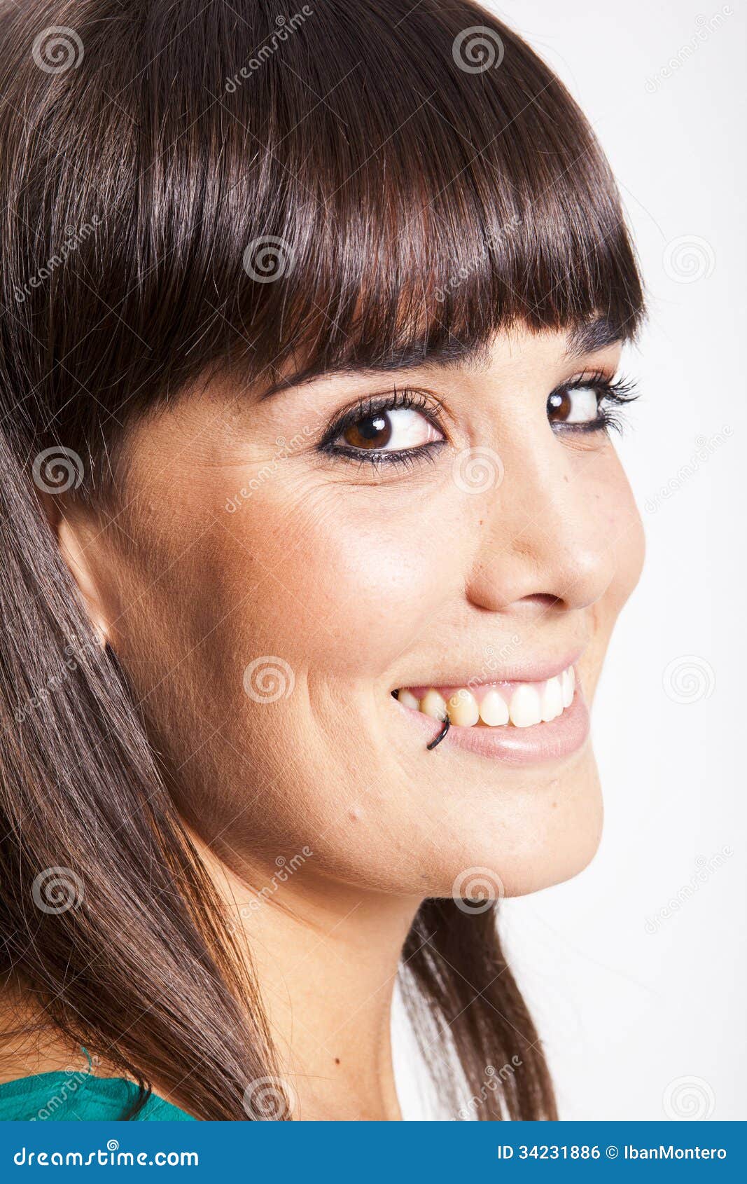 Real pretty woman stock photo. Image of friendly, portrait - 34231886