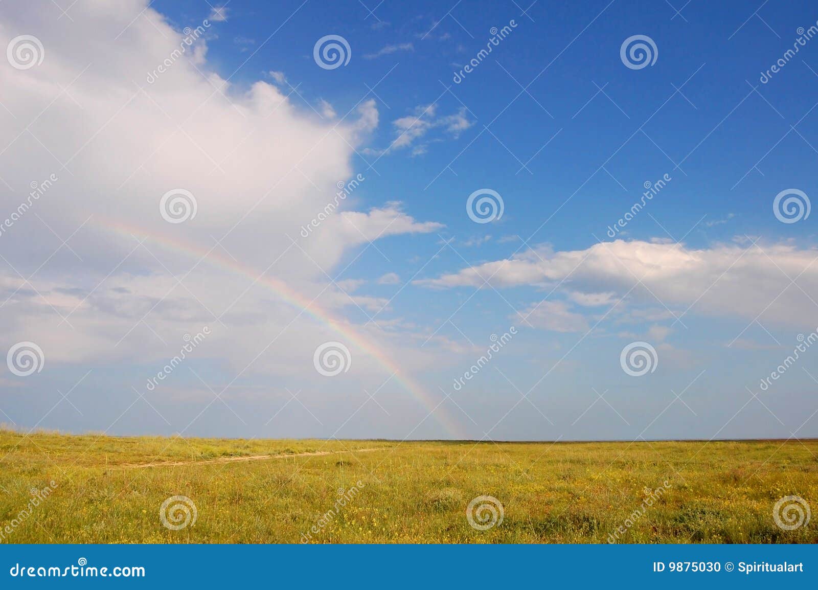 Real rainbow stock photo. Image of open, clouds, heaven - 9875030