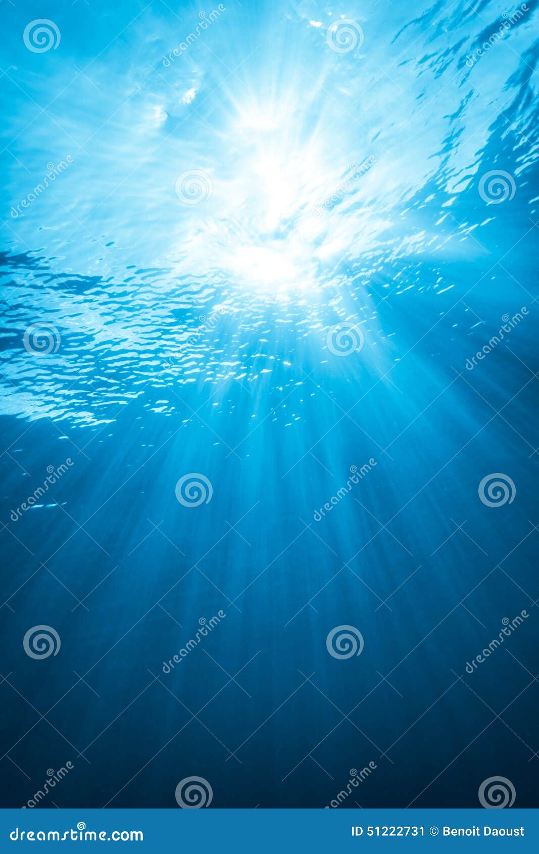 Real Ray of Light from Underwater Stock Image - Image of light ...