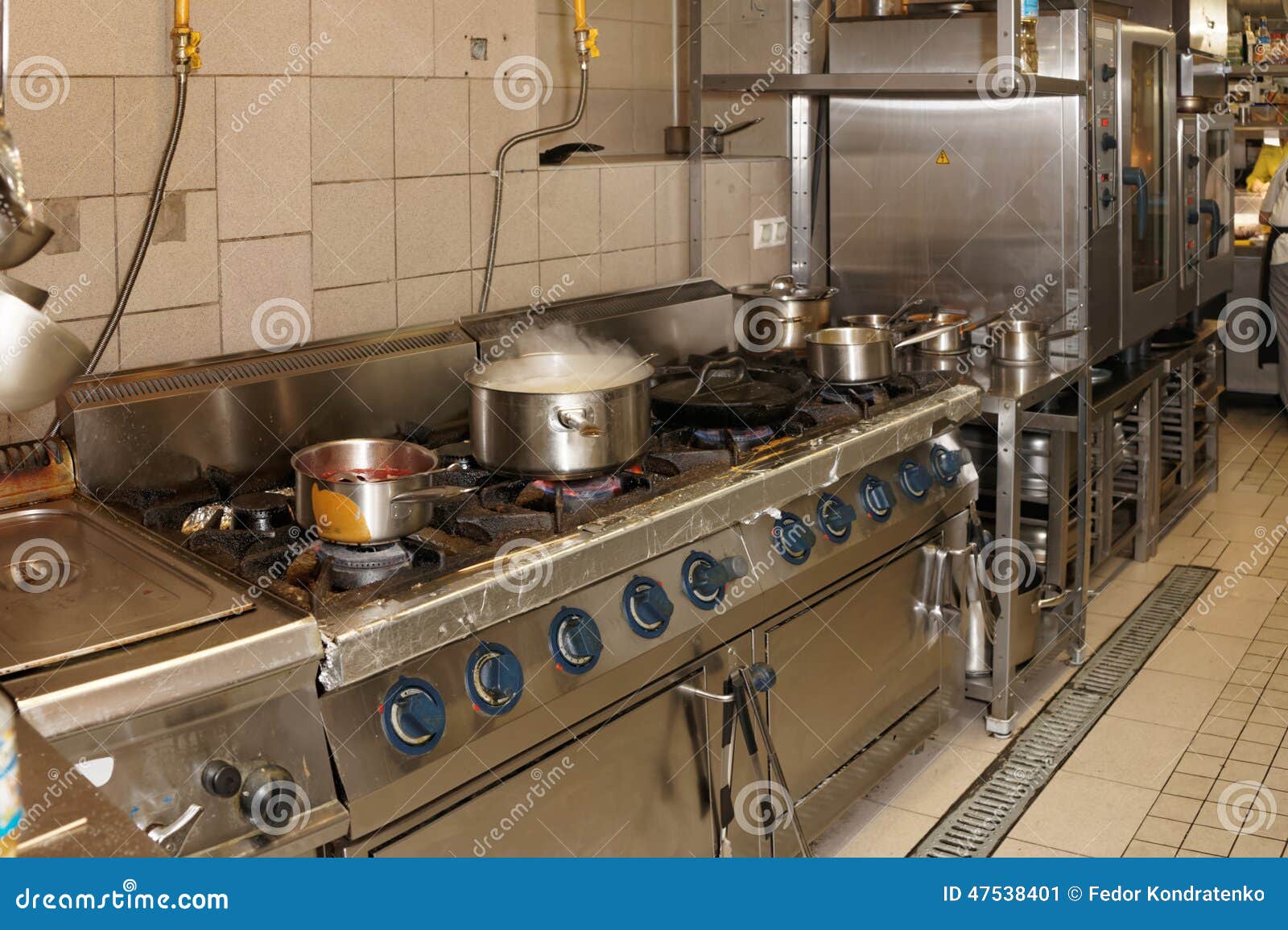 Real restaurant kitchen stock image. Image of ditty, service - 47538401
