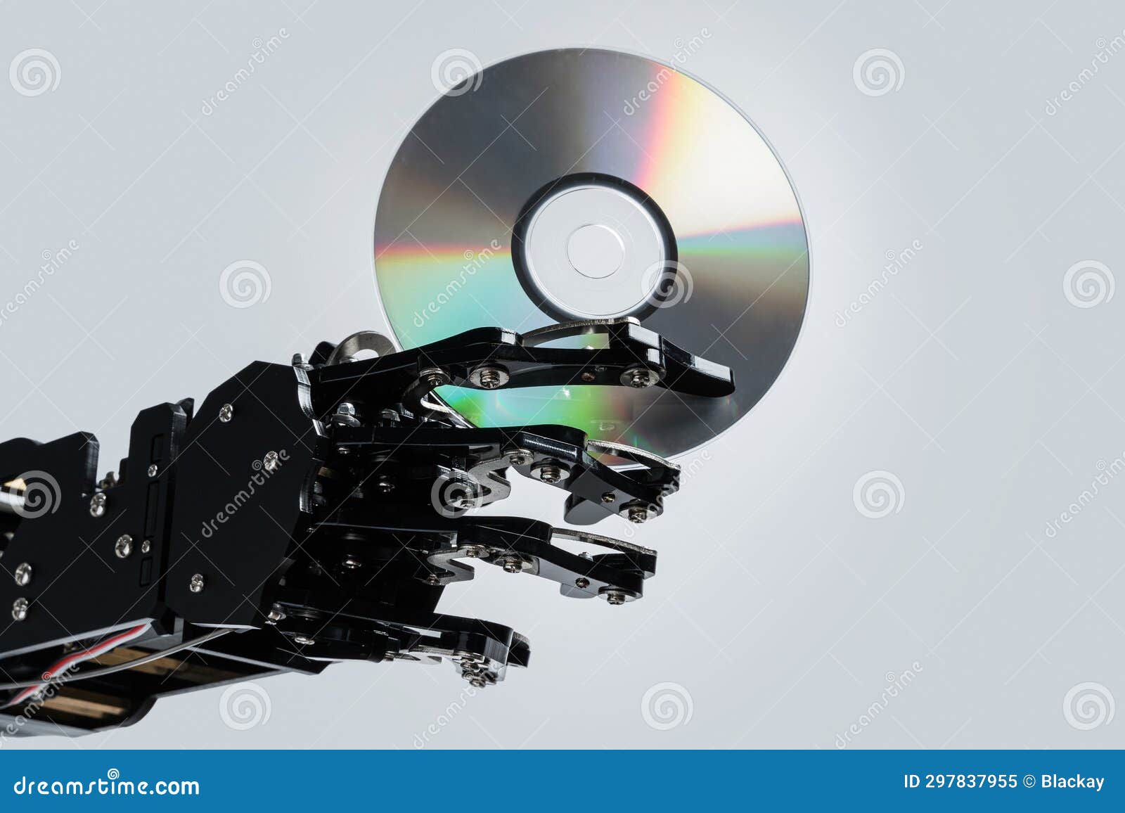 Real Robotic Hand with Compact Disc. Concepts of AI Development and ...
