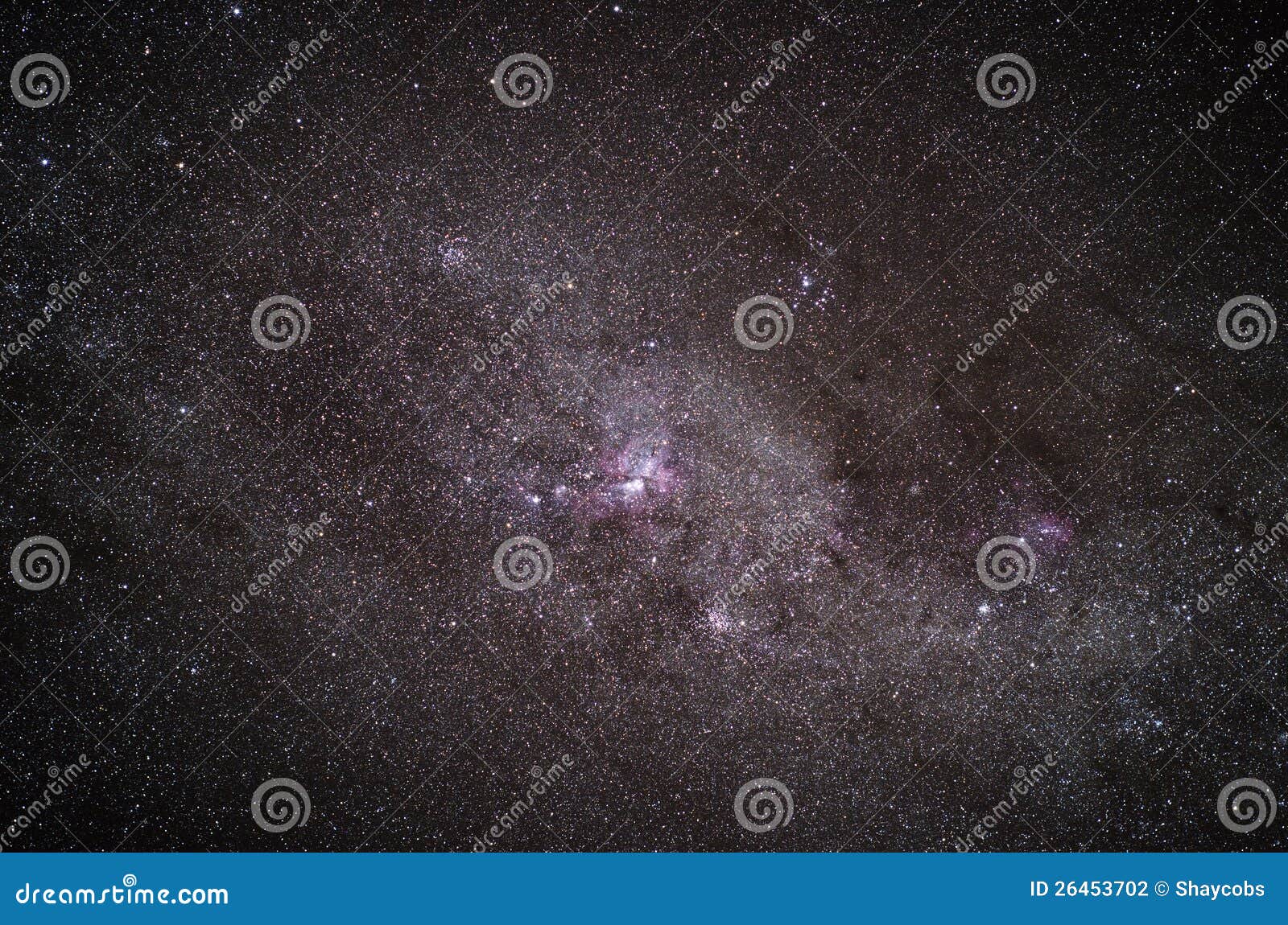 Real Shot of a Galaxy in the Night Sky Stock Photo - Image of stars ...