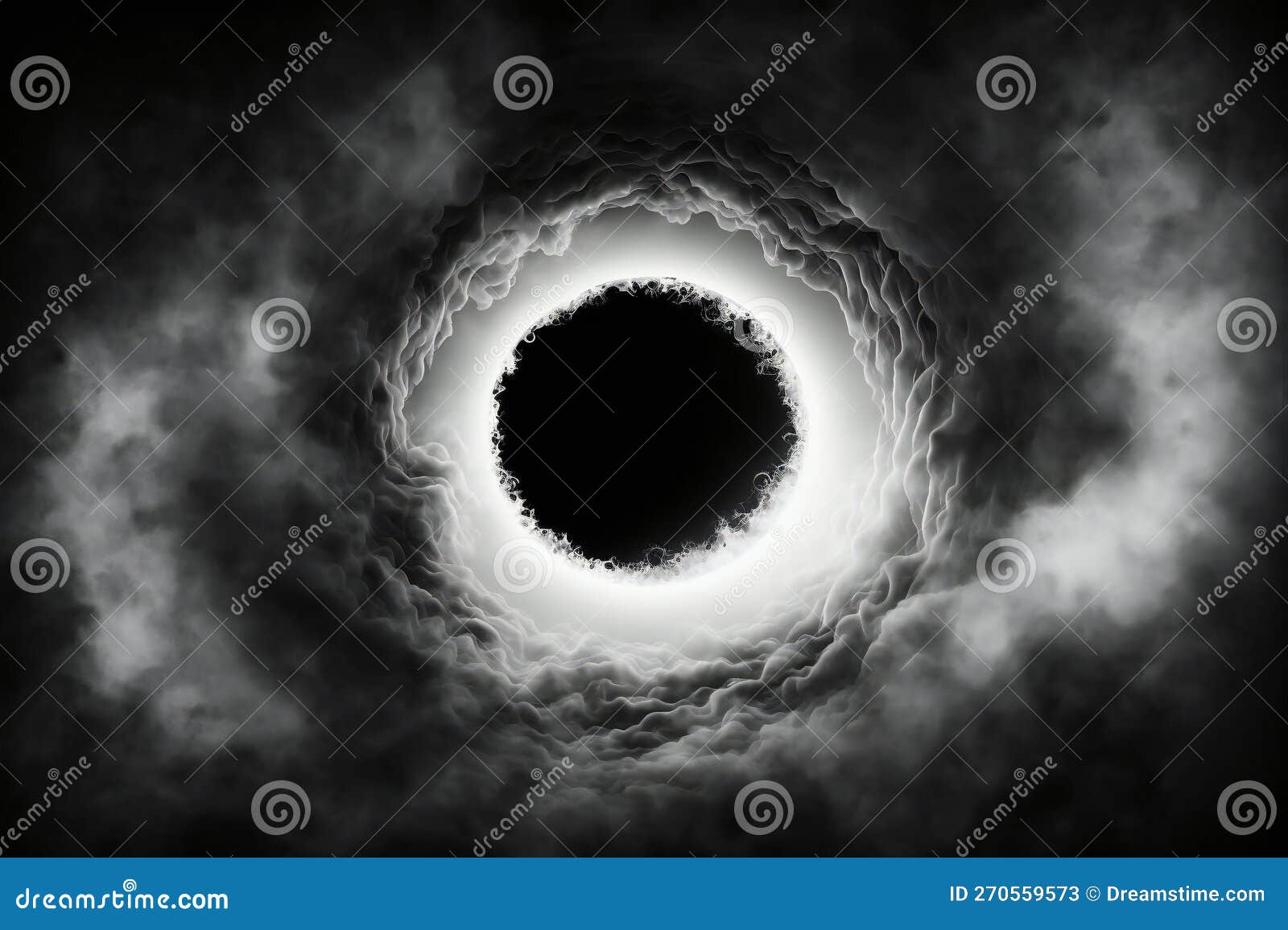 Real Smoke Exploding Outwards With Center Space Stock Photo ...