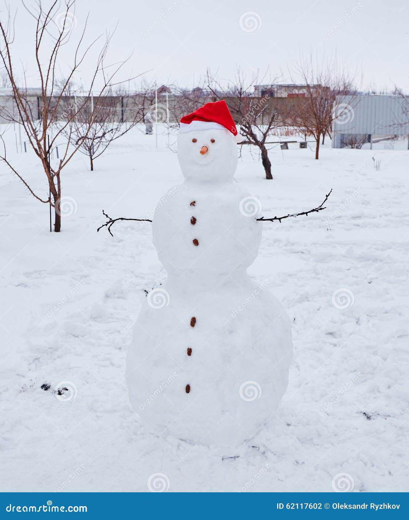 Real snowman outdoors stock photo. Image of nature, clear - 62117602