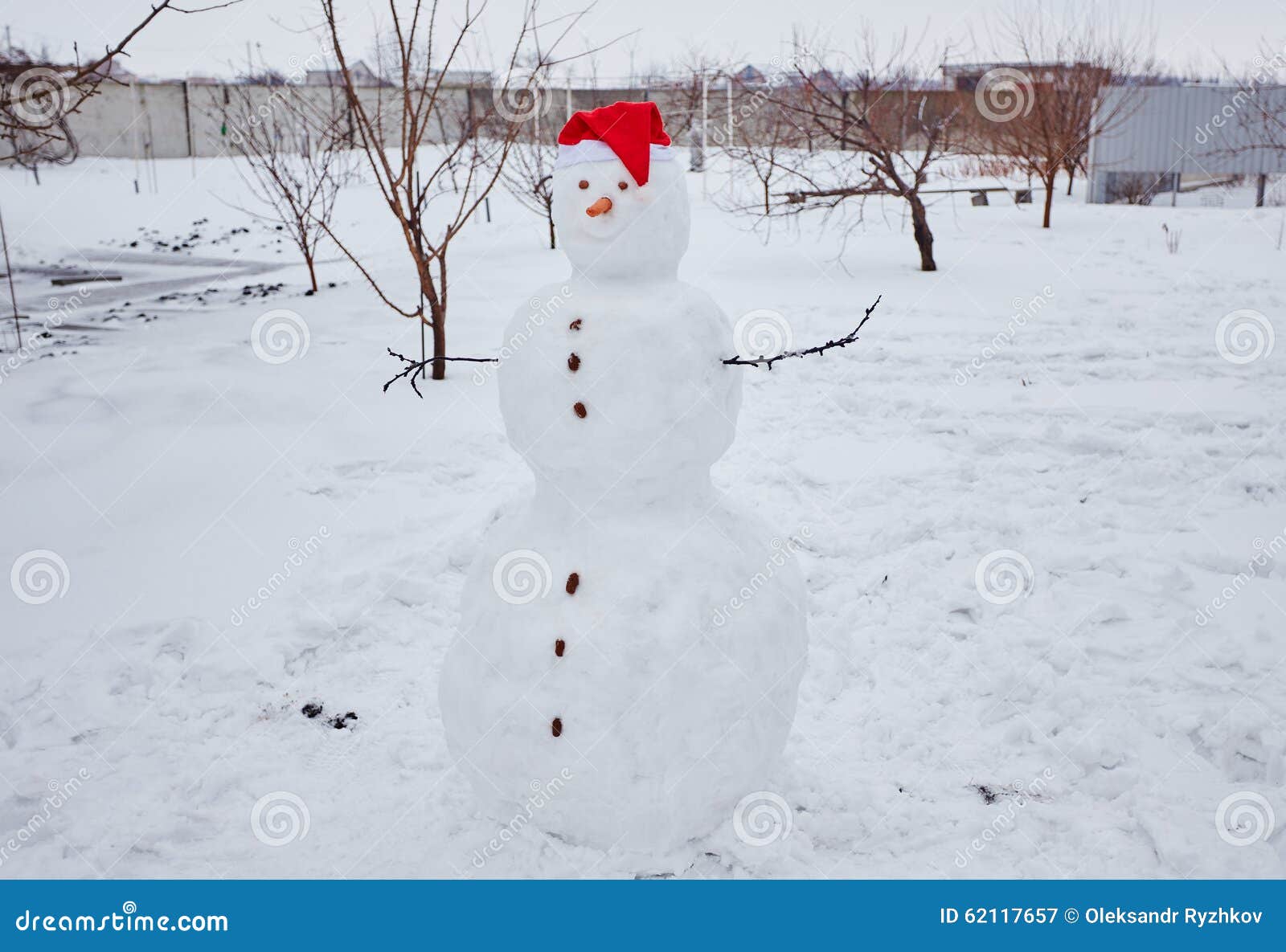 Real snowman outdoors stock image. Image of february - 62117657