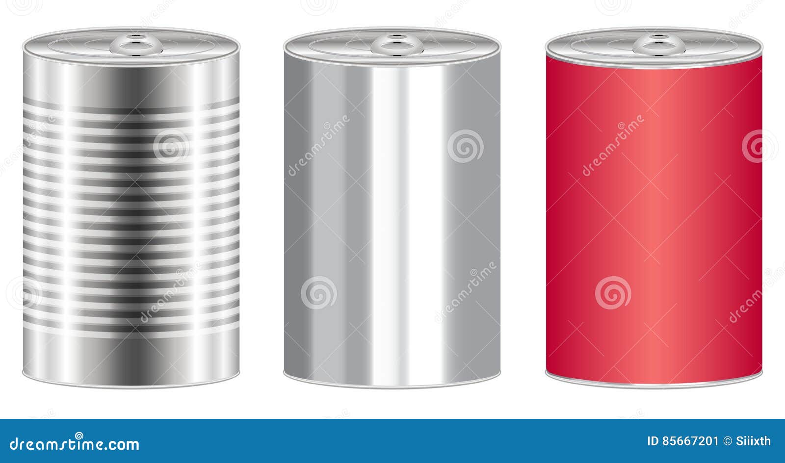 Real Stainless Steel Food Can Vector Stock Vector - Illustration of ...