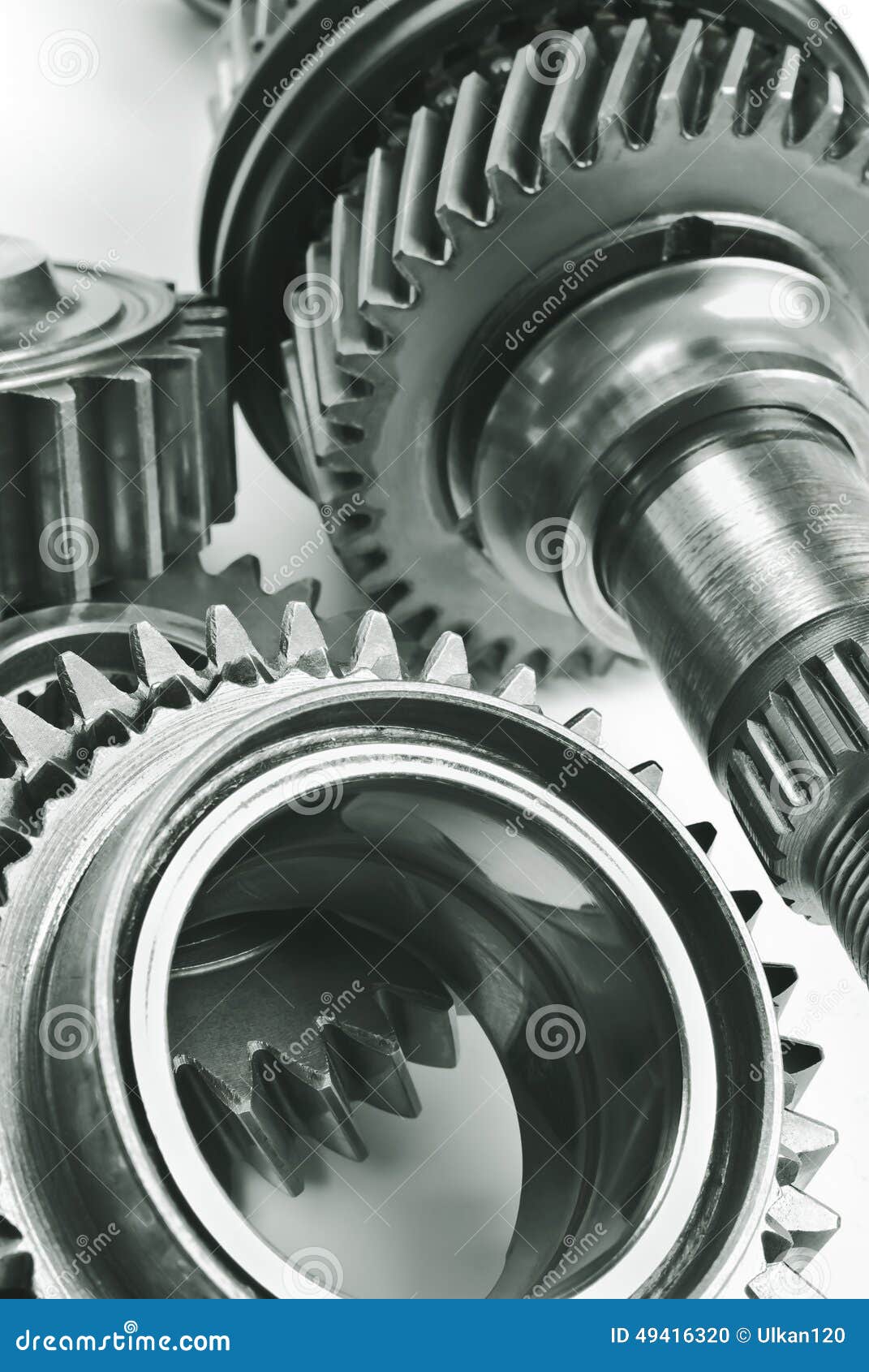 Real stainless steel gears stock photo. Image of hood - 49416320