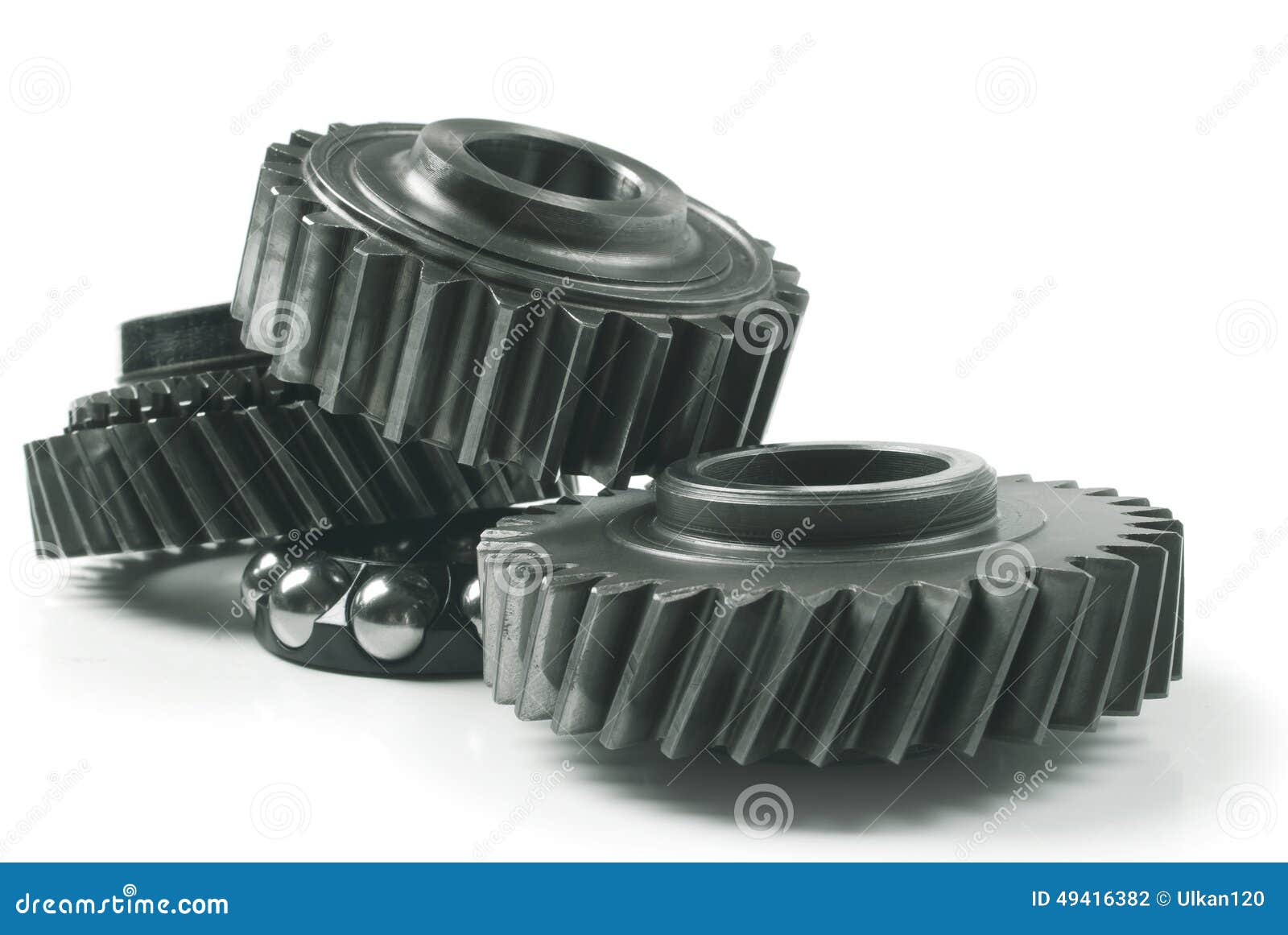 Real stainless steel gears stock photo. Image of efficient - 49416382
